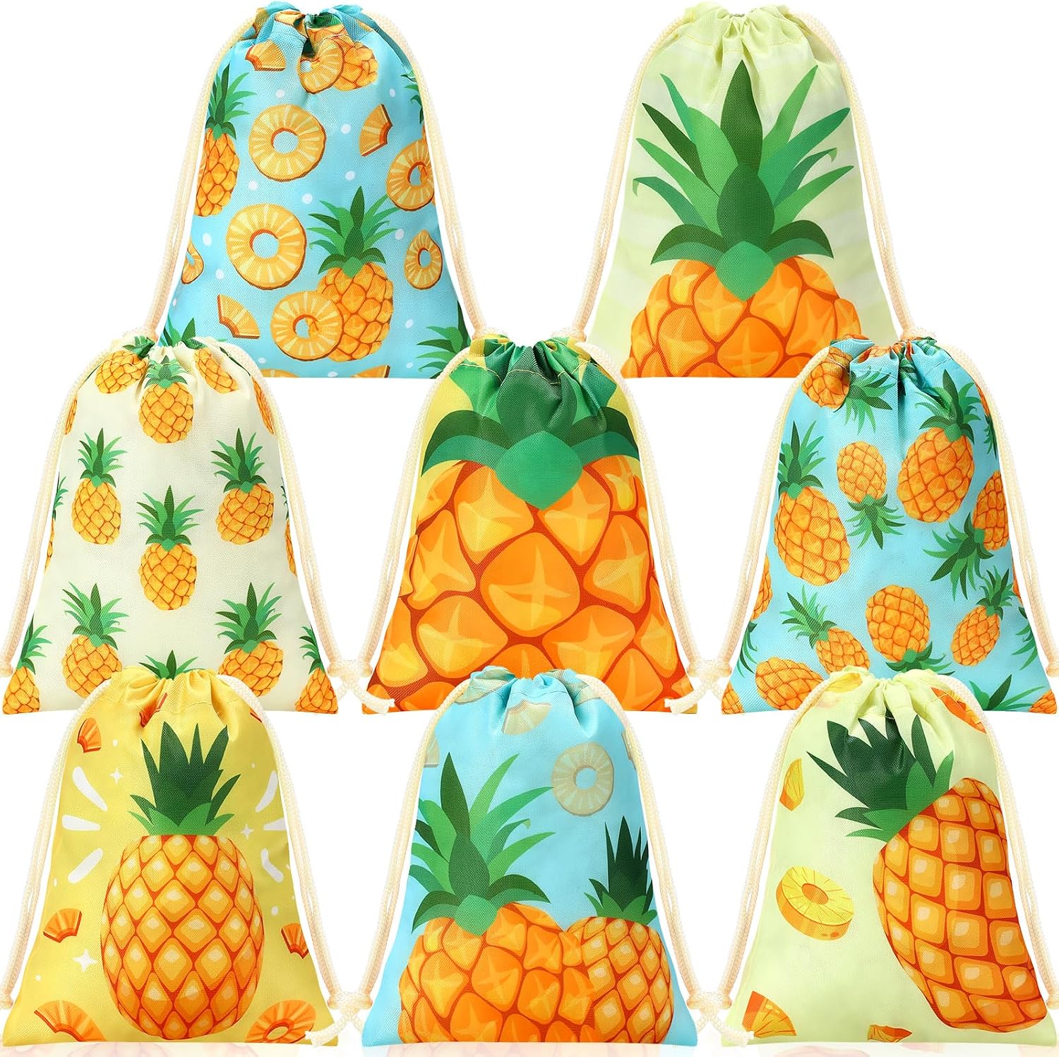 Amazon.com: Sweetude 24 Pineapple Gift Treat Bags Pineapple Party ...