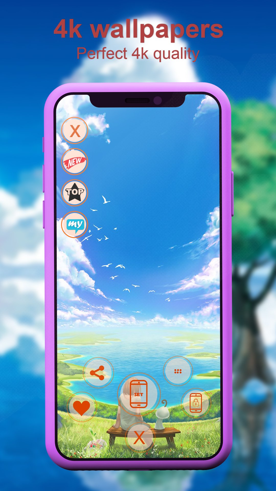 Lively Blue Sky Wallpaper 4K - App on Amazon Appstore