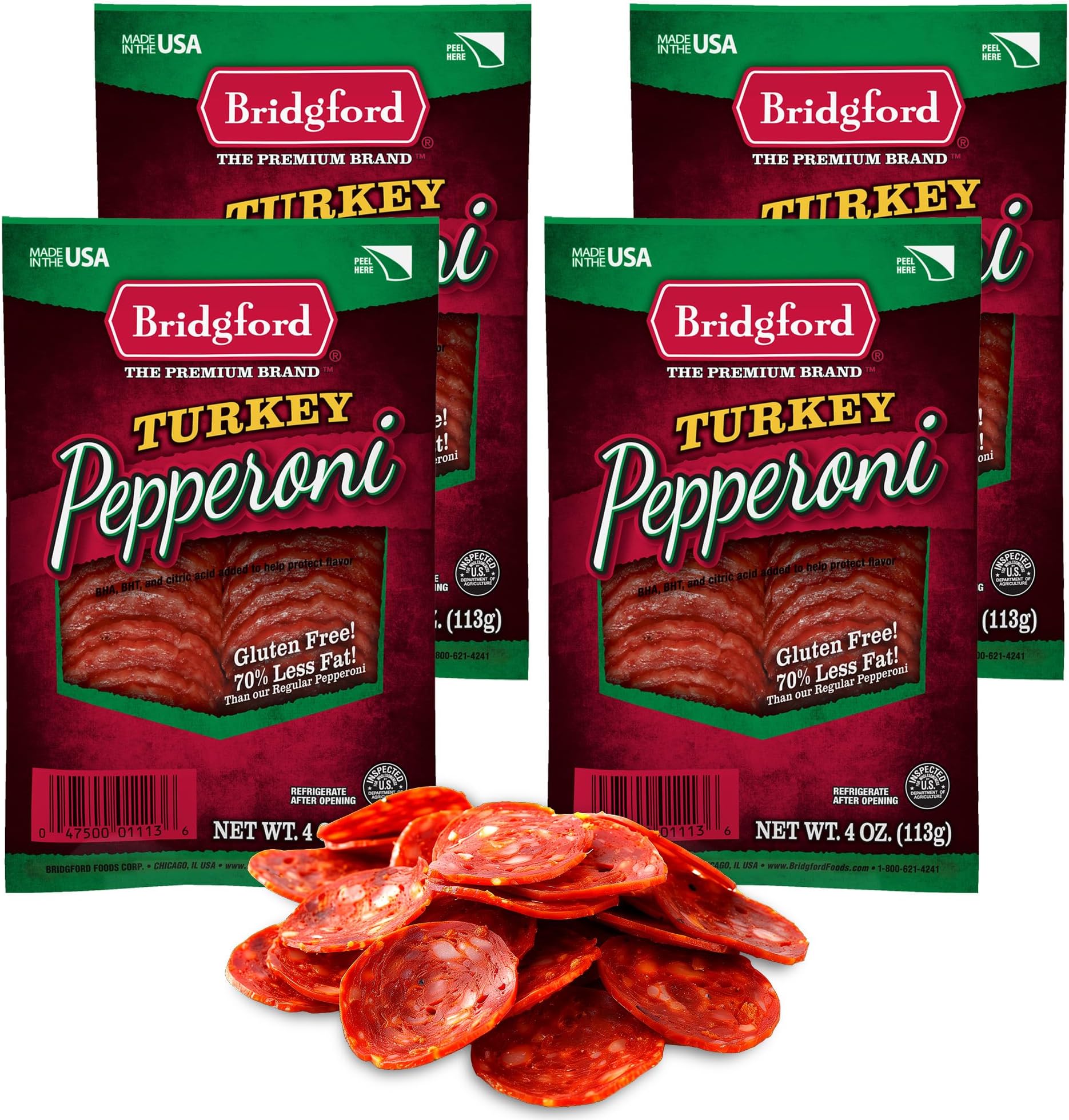 Amazon.com: Hormel, Pepperoni Minis, 5oz Bag (Pack of 4) : Grocery ...