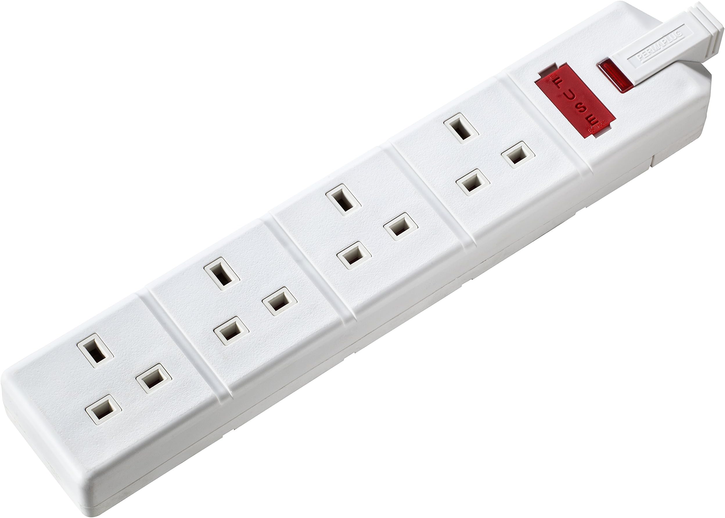 Masterplug Els134W-01 Four Socket Trailing Socket With Power Indicator ...