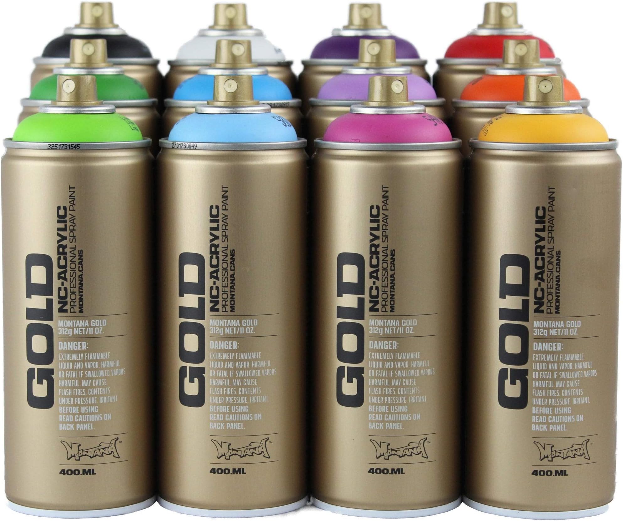Montana Gold Spray Paint 12 Pack : Amazon.co.uk: DIY & Tools