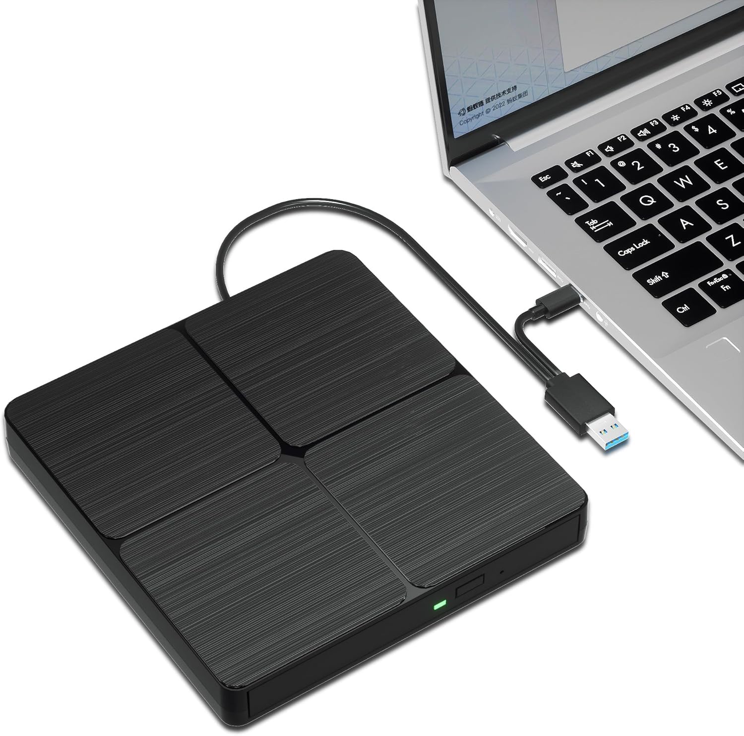 Amazon.com: Wbacon External CD/DVD Drive for Laptop USB DVD Drive ...