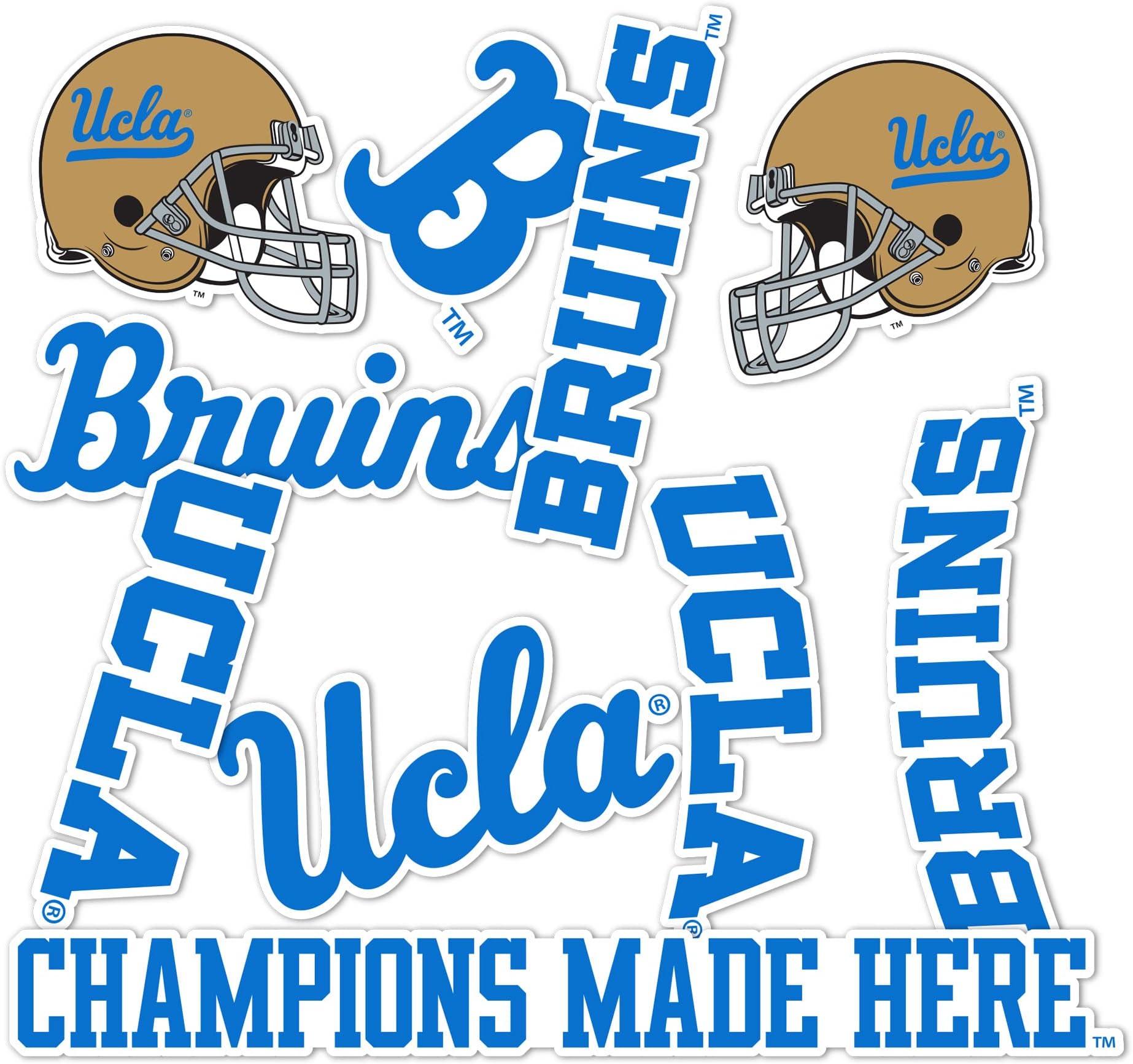 Amazon.com: UCLA Vinyl Sticker Sheet 5" X 7" : Sports & Outdoors
