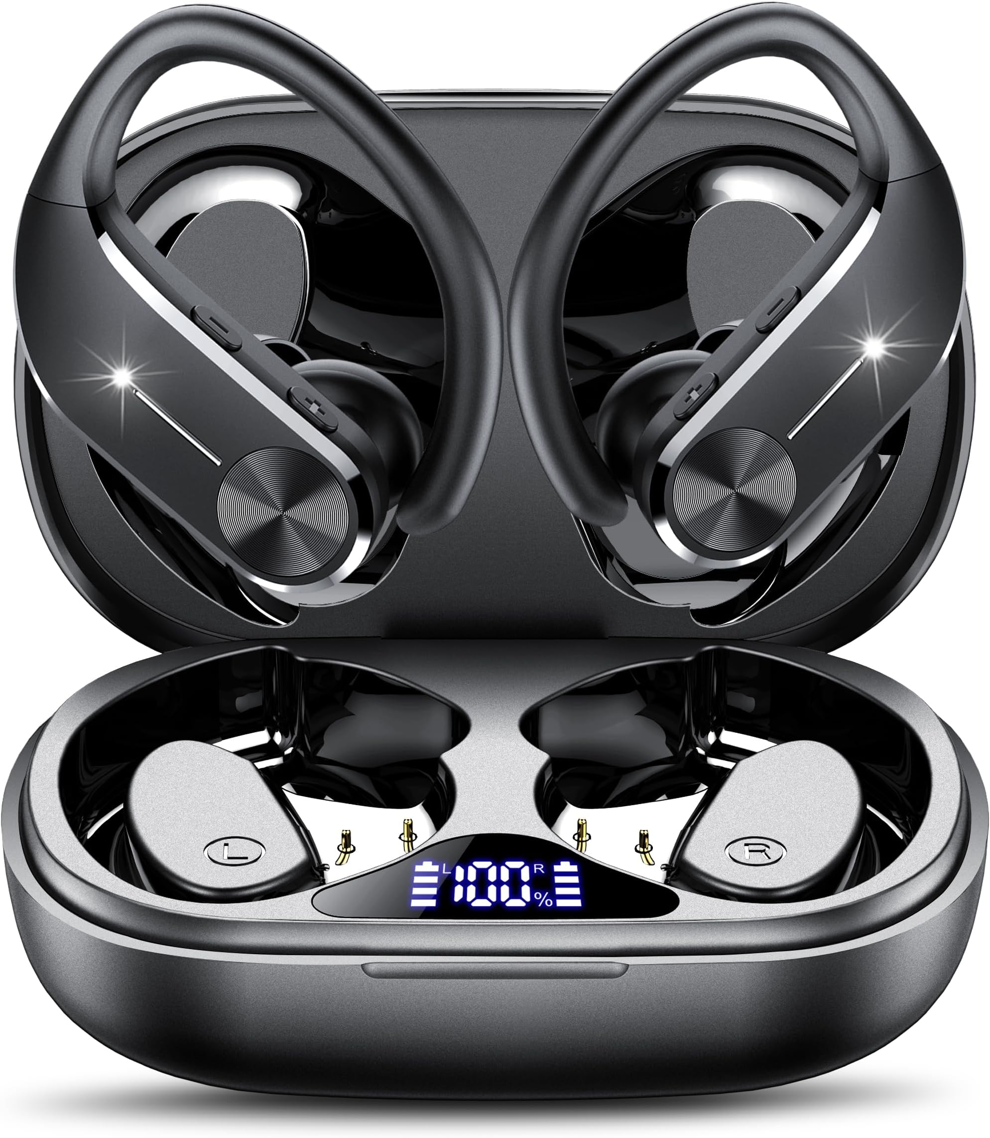 hadbleng Wireless Earbuds, New Bluetooth 5.3 Headphones with ENC Mic ...