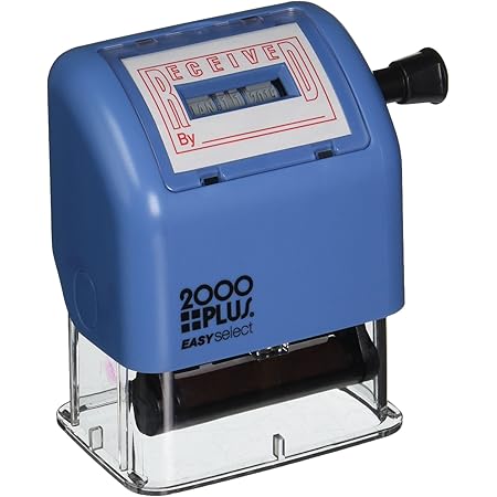 Amazon.com : 2000 PLUS Self-Inking, Two-Color Date and RECEIVED Stamp ...
