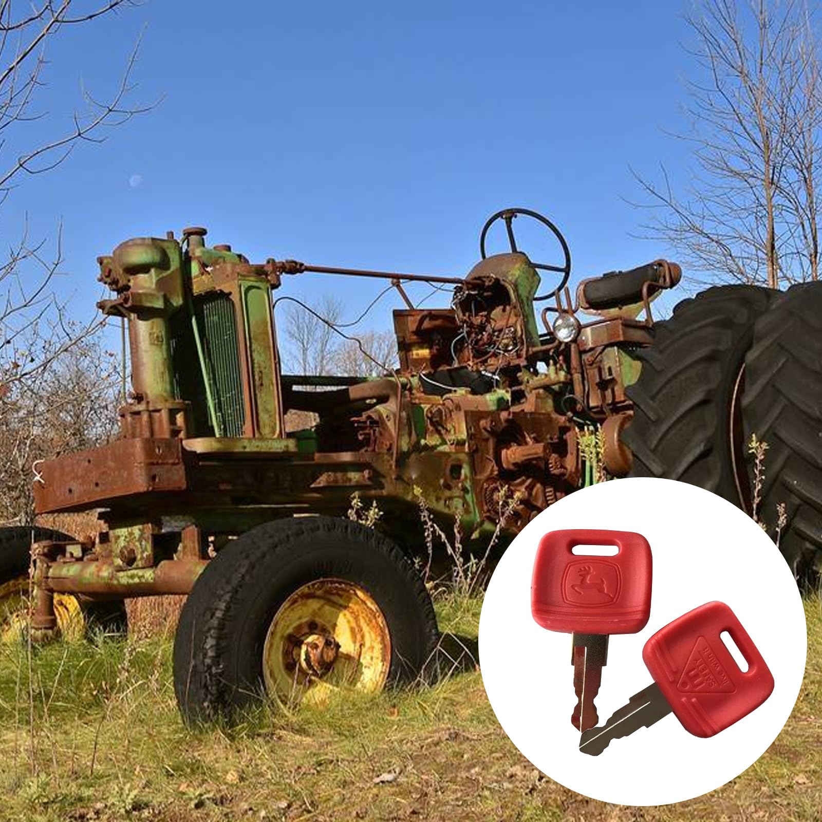 Keys For John Deere Tractor Set Of 5 John Deere Tractor & Combine ...