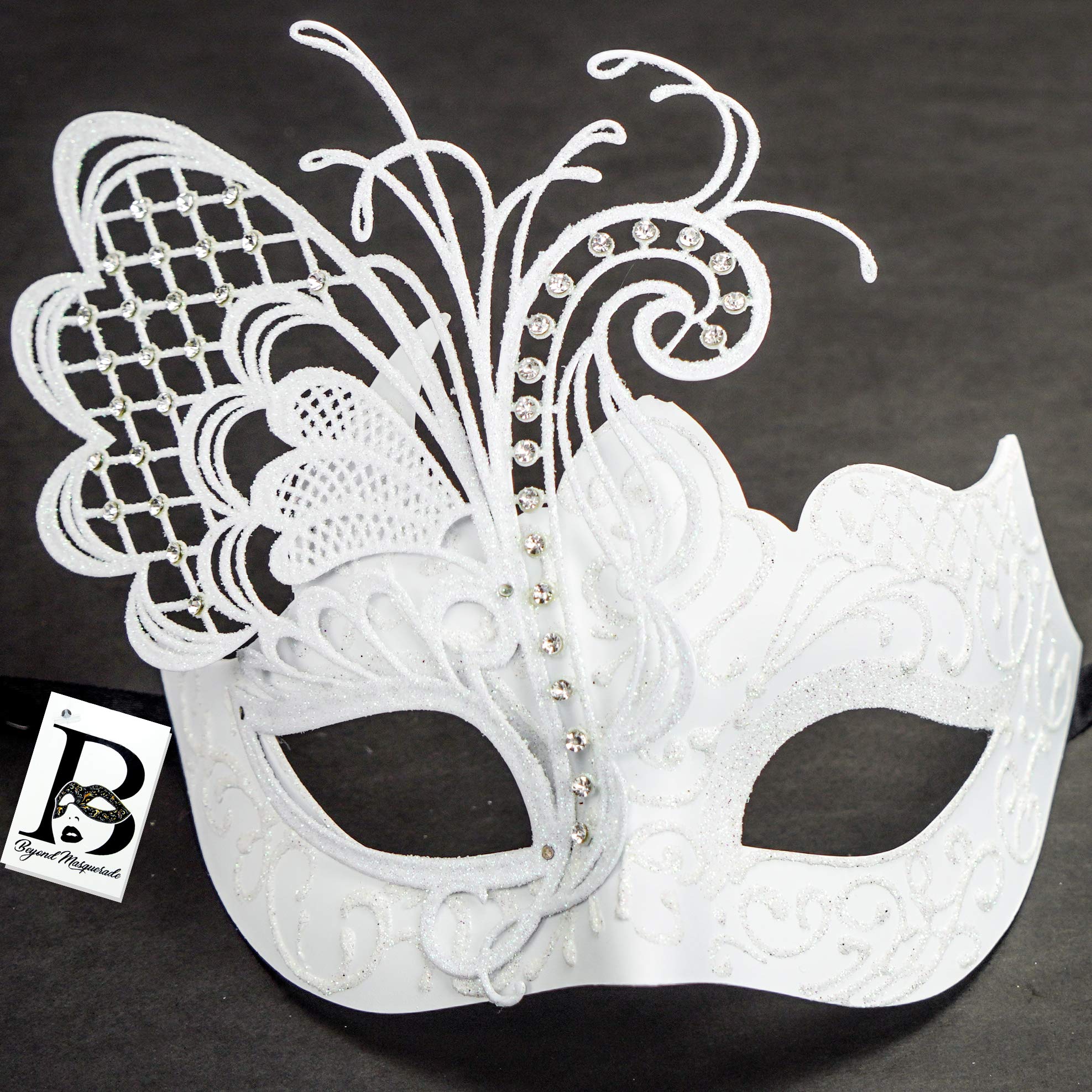 White Lace Masquerade Masks Like Cinderella Story Masquerade Mask