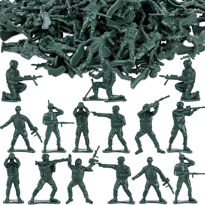 Amazon.com: MCPINKY 100PCS Army Men Toy Soldiers, Plastic Soldier ...