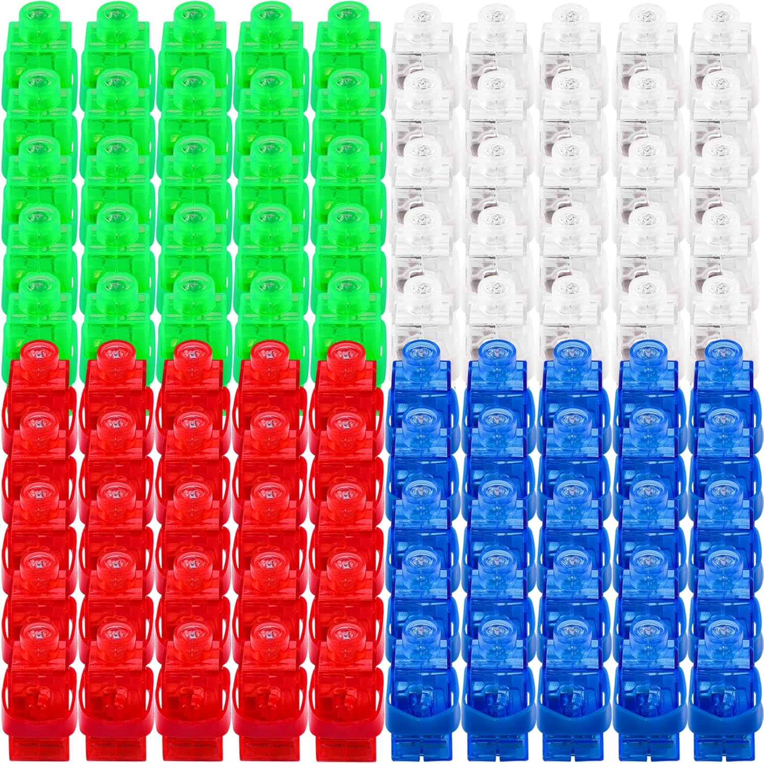 Amazon.com: PLMMOUT 100 PCS LED Finger Lights,Led Party Finger Lights ...