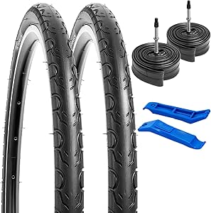 Amazon.com : YUNSCM 2-PCS 20 x 1 1/8(30-451) Road Bike Tires and 20" Bike Tubes Presta Valve ...
