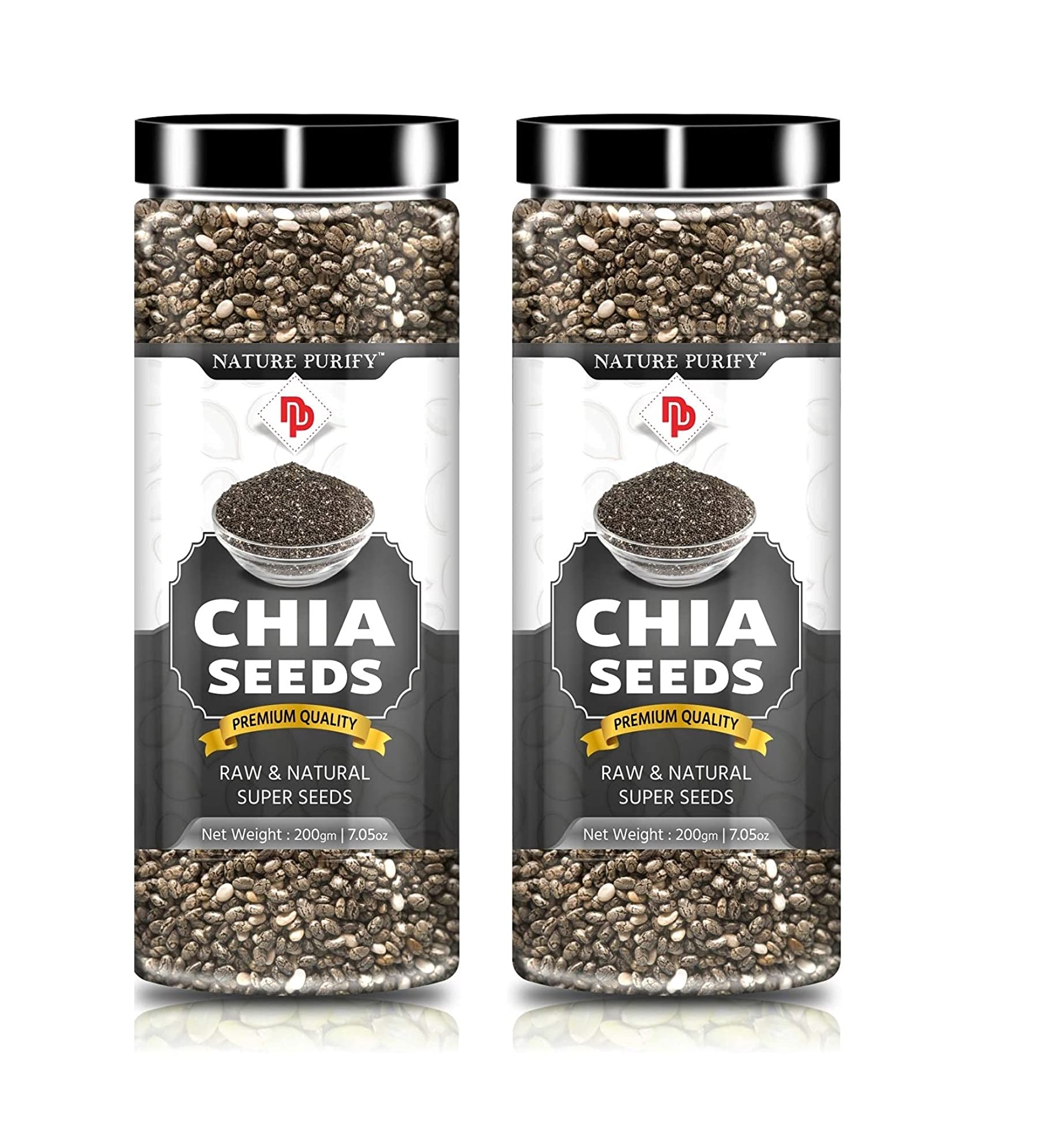Buy Nature Purify: Chia [200g+200g] - Premium Raw Chia for Eating, y ...
