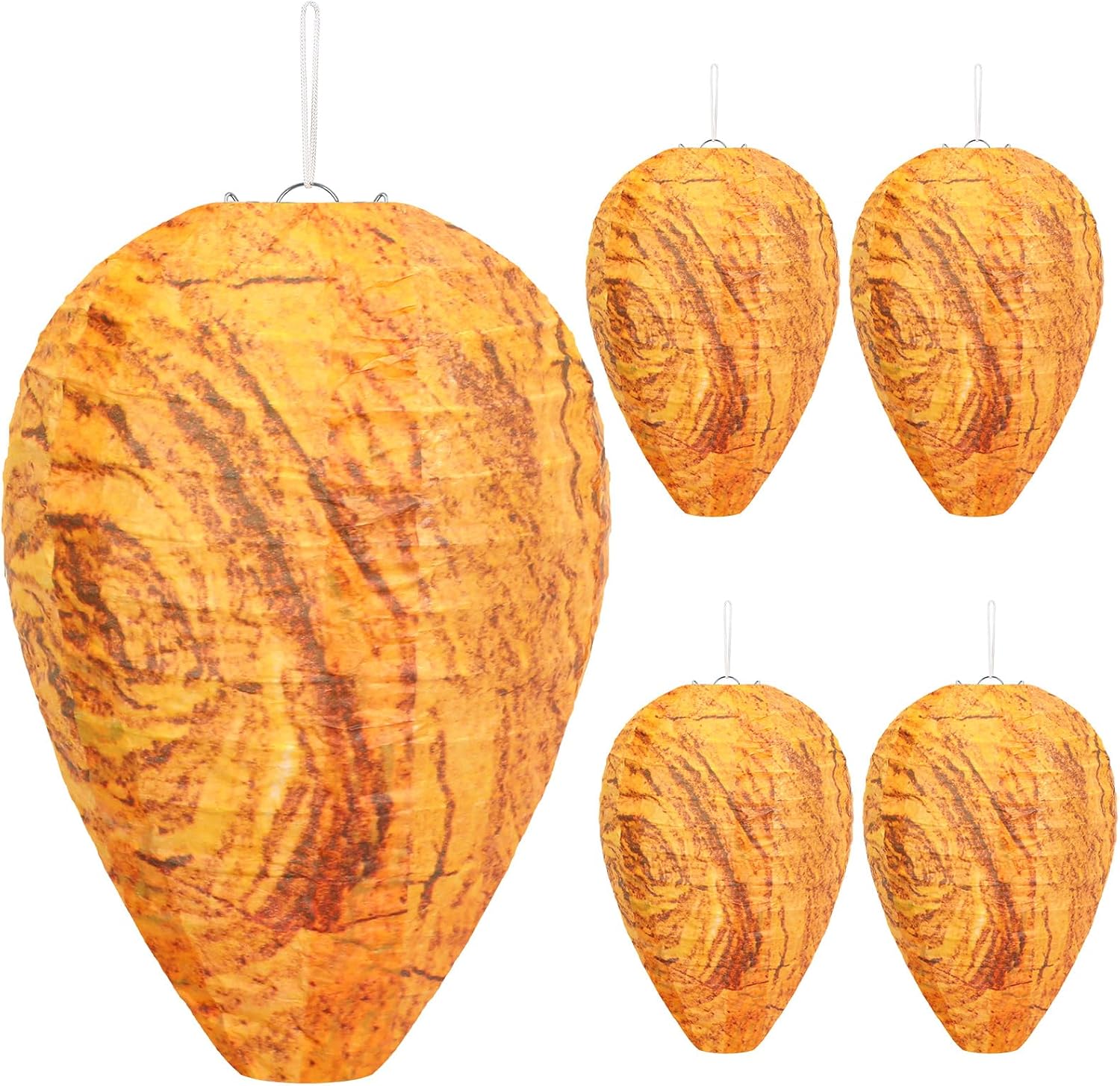 Amazon.com : DECYOOL Mini Size Paper Wasp Nest Decoy Hanging Fake Wasp ...
