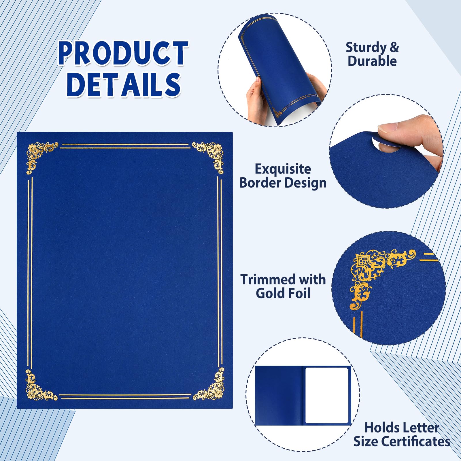 Snapklik.com : Gisgfim 15Pcs Certificate Holders Diploma Covers Single ...