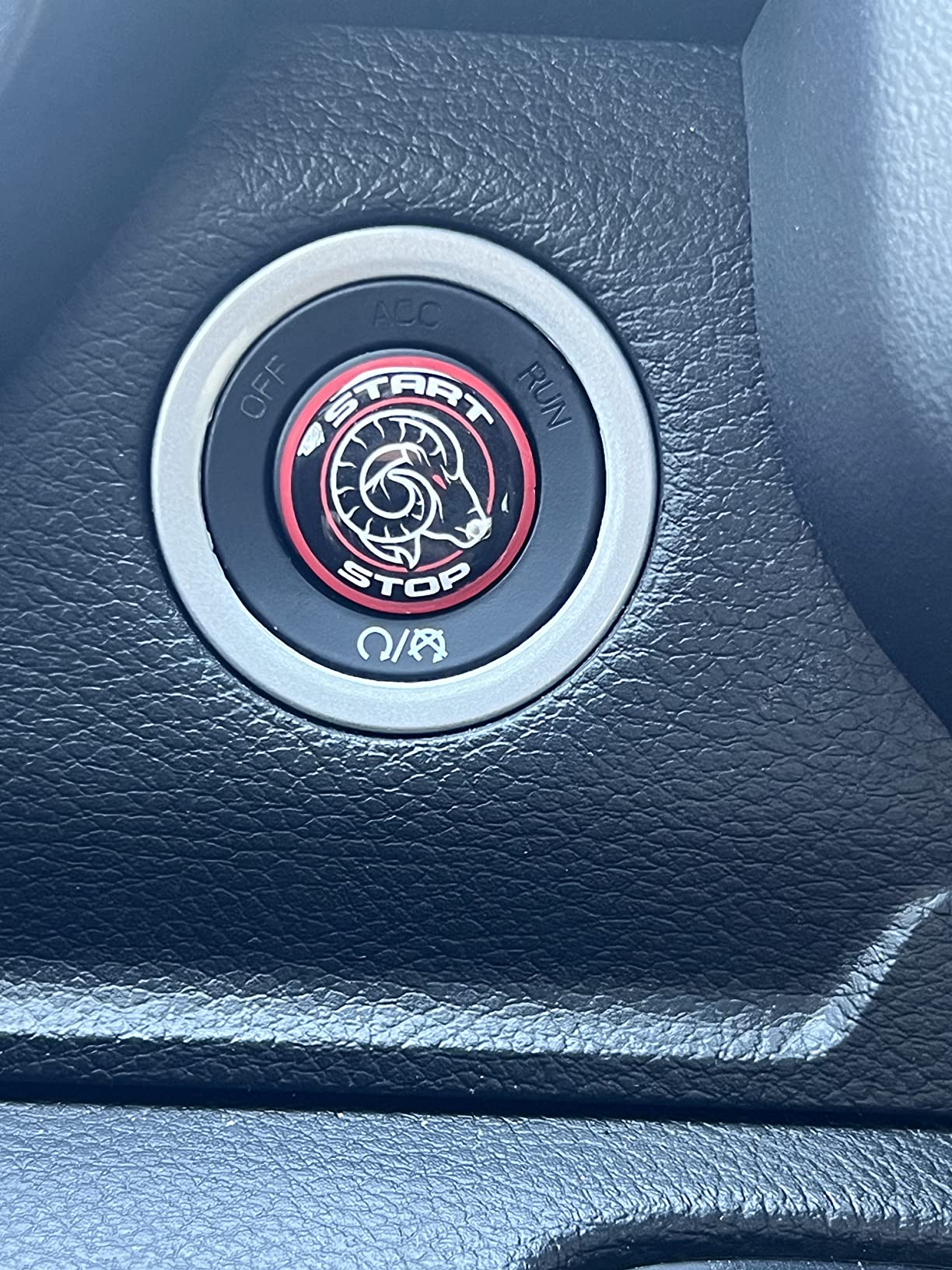 Amazon.com: Push Start Button Cover Ignition Cover - Compatible with ...