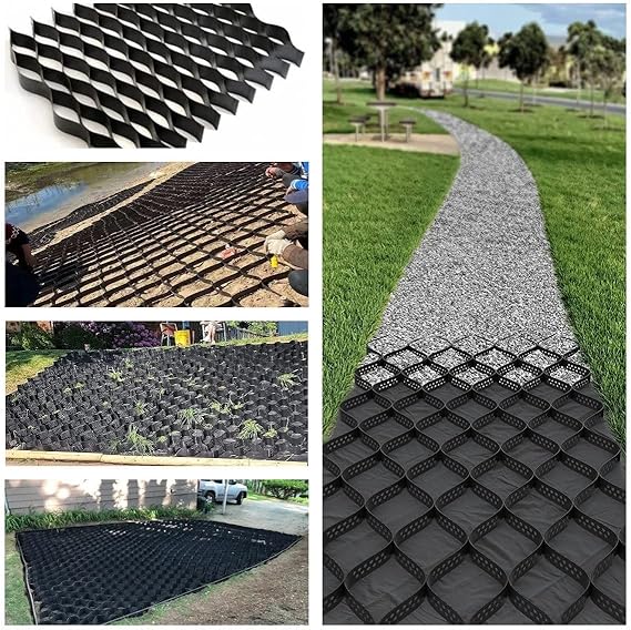 Amazon.com : Gravel Ground Grid Driveway Grids Garden Shed Base Grid ...