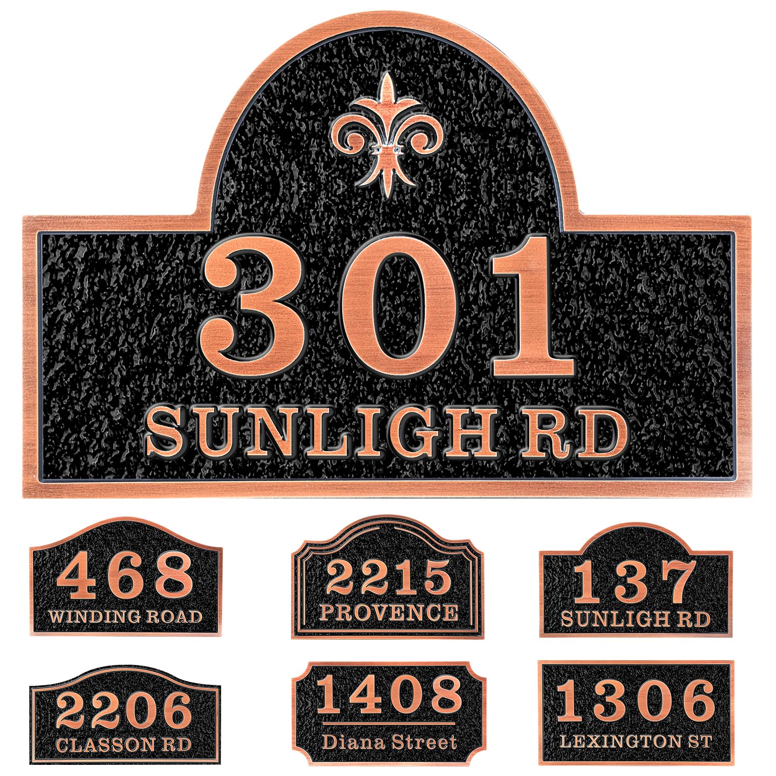Snapklik.com : Personalized Cast House Address Plaque - Custom House Number Signs For Outside