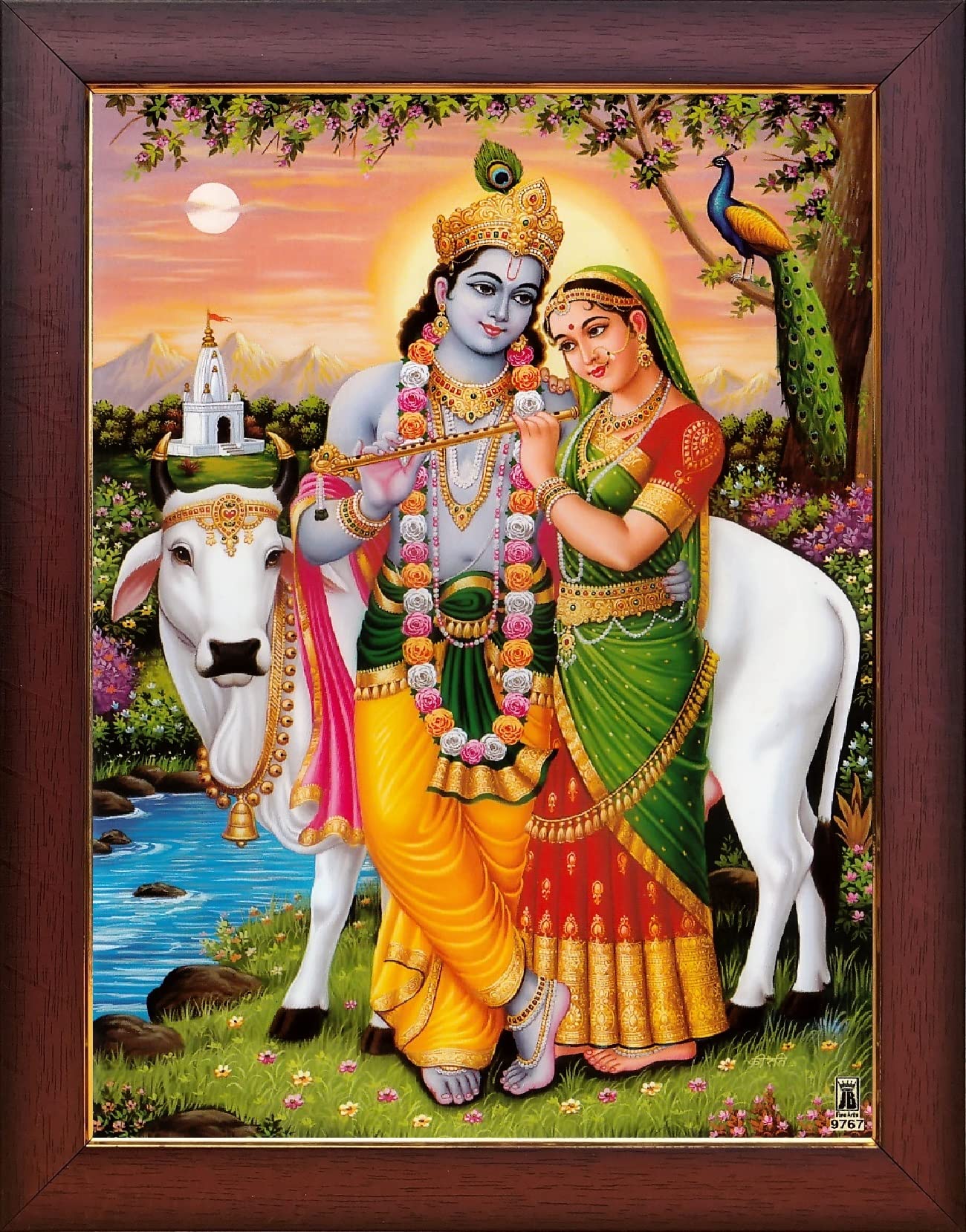 Buy Garuda Photos - Shri Sri Radha Krishna Bhagwan Murti Photo Frame ...
