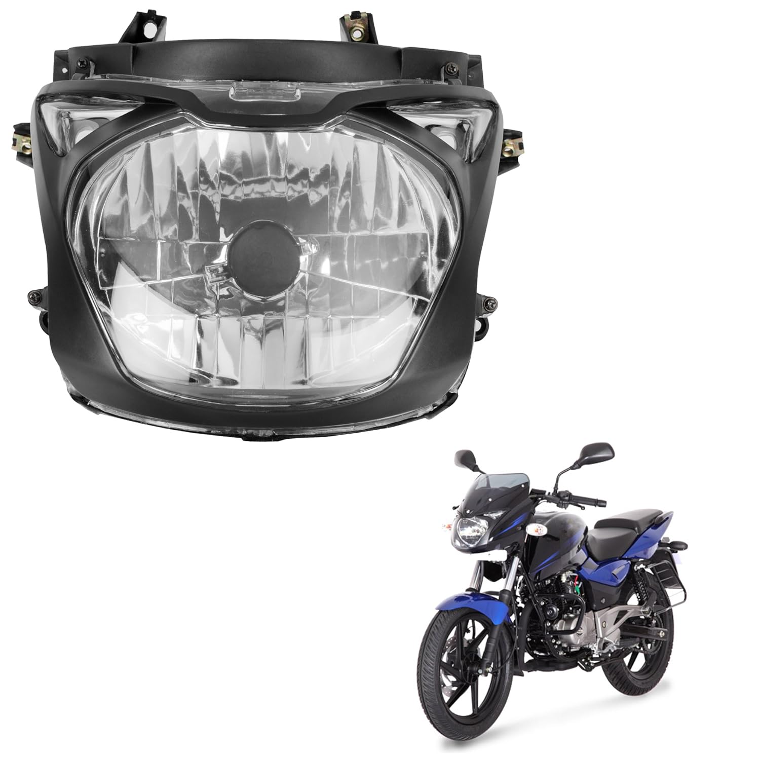 Autofy Headlamp/Headlight For Bajaj Pulsar UG3 (Silver) : Amazon.in: Car & Motorbike