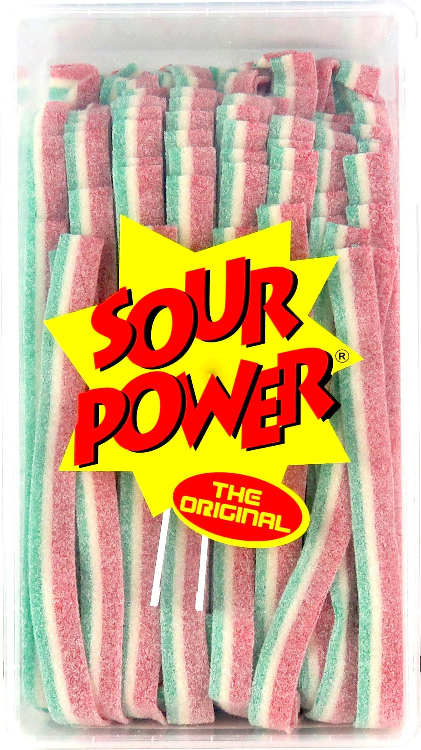 Amazon.com : By The Cup Sour Power Quattro Multi Flavored Candy Belts 1 ...