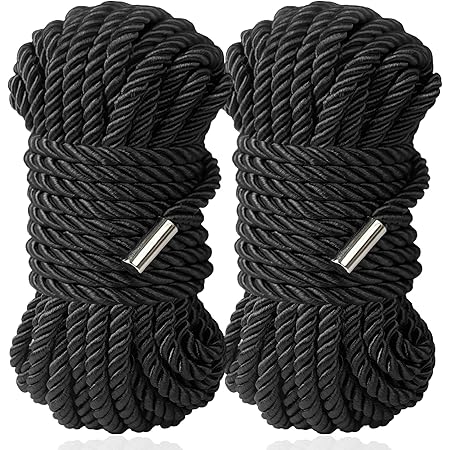 4 Pack 5m/16Feet Soft Cotton Rope, 8mm Long Rope Thick Craft Cord ...
