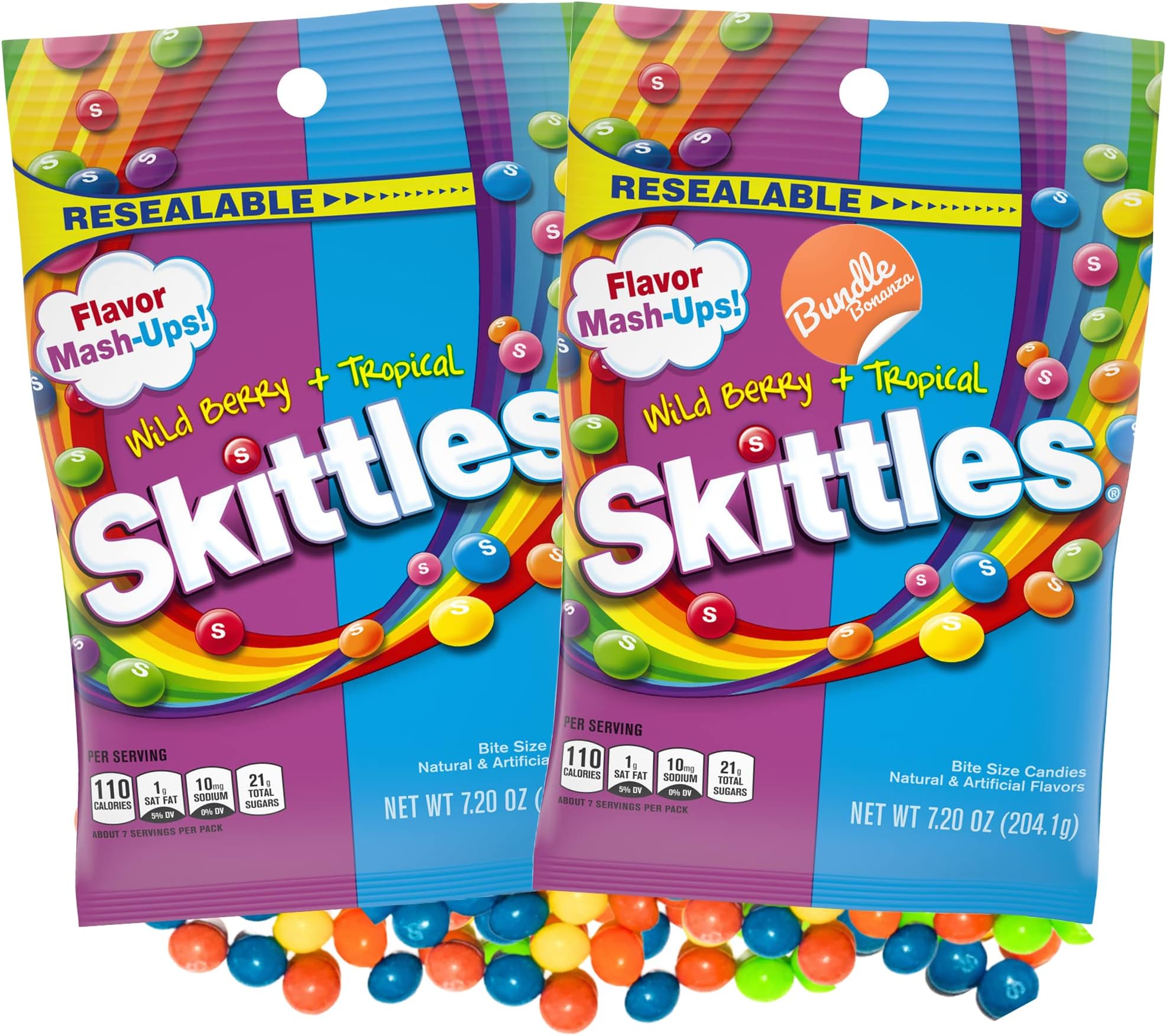 Amazon.com: Skittles Berry, Mega-Pack, 320gm/11.28oz, Purple : Grocery ...