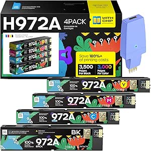 972A 972 A Ink Cartridge Compatible with HP PageWide MFP 377dw 377dn ...