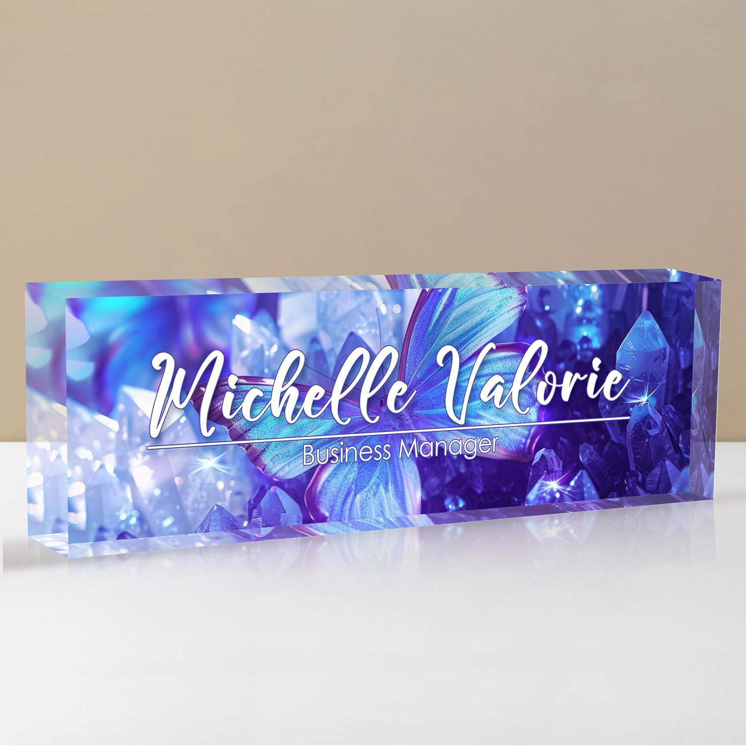 Amazon.com: Personalized Name Plate for Desks, Custom Desk Name Plates ...