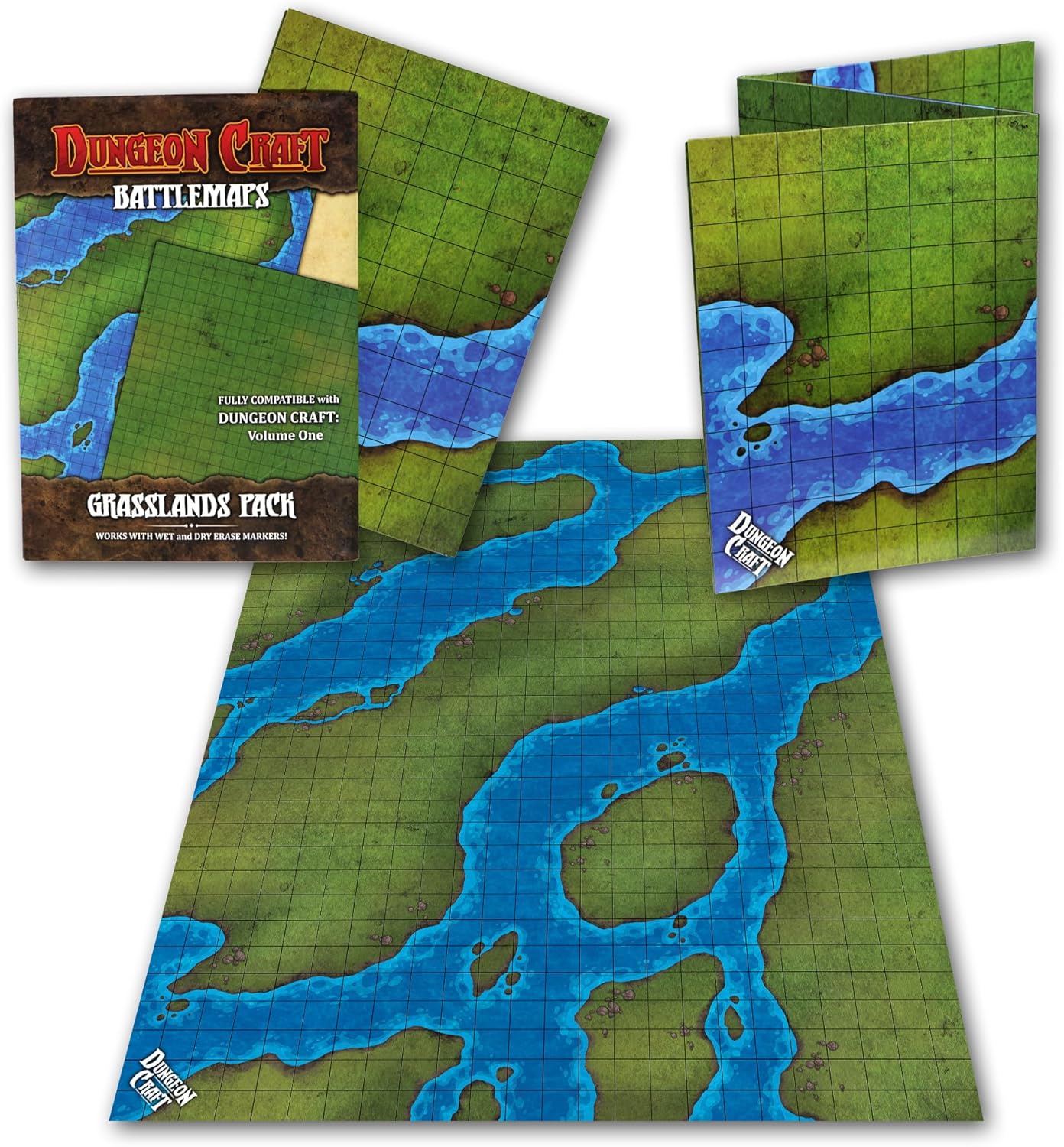 Dungeon Craft Battle Map for DND & RPG – Double-Sided Gloss Laminated ...