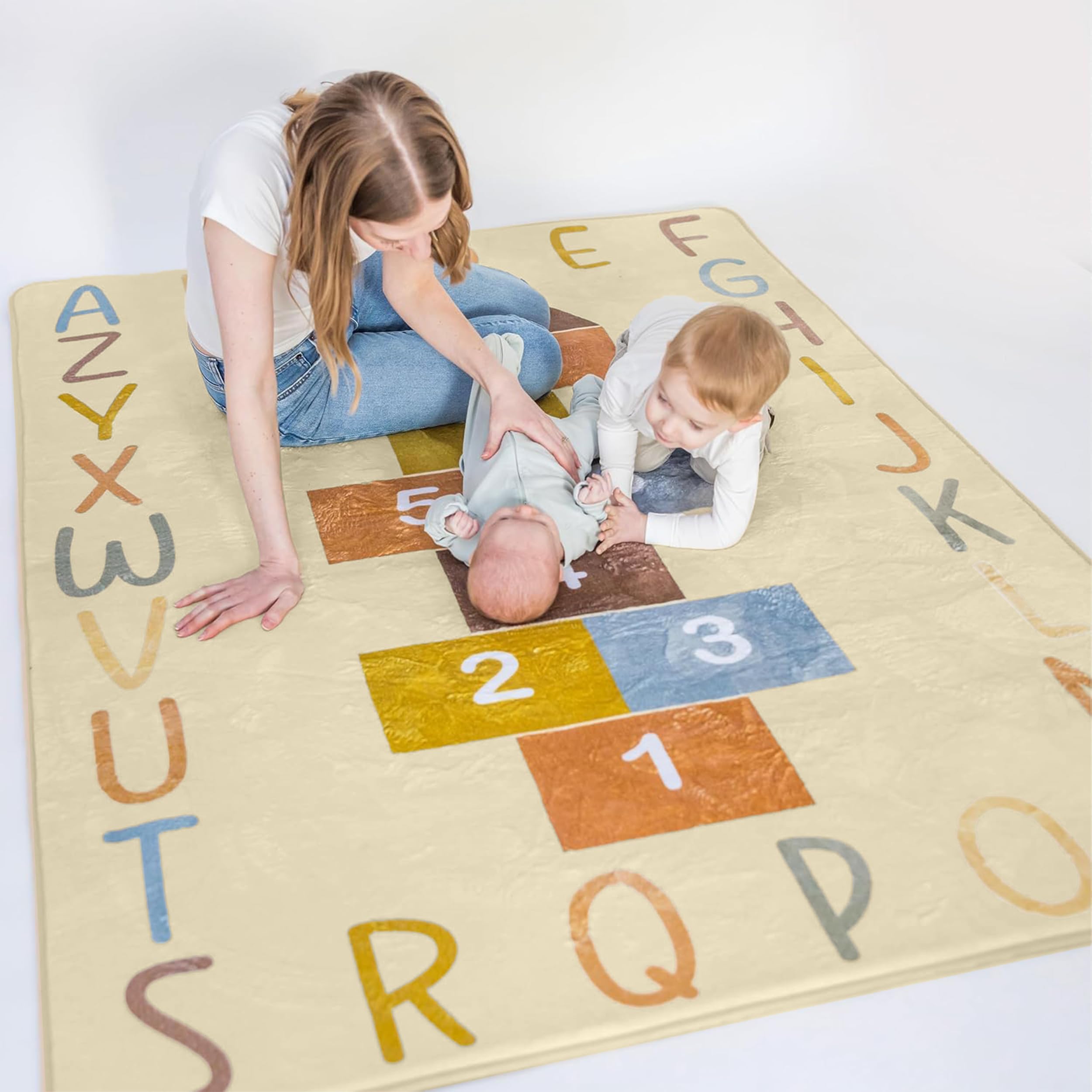 Amazon.com: ABC Rug for Kids XL 72", Toddlers and Baby - Use in Nursery ...