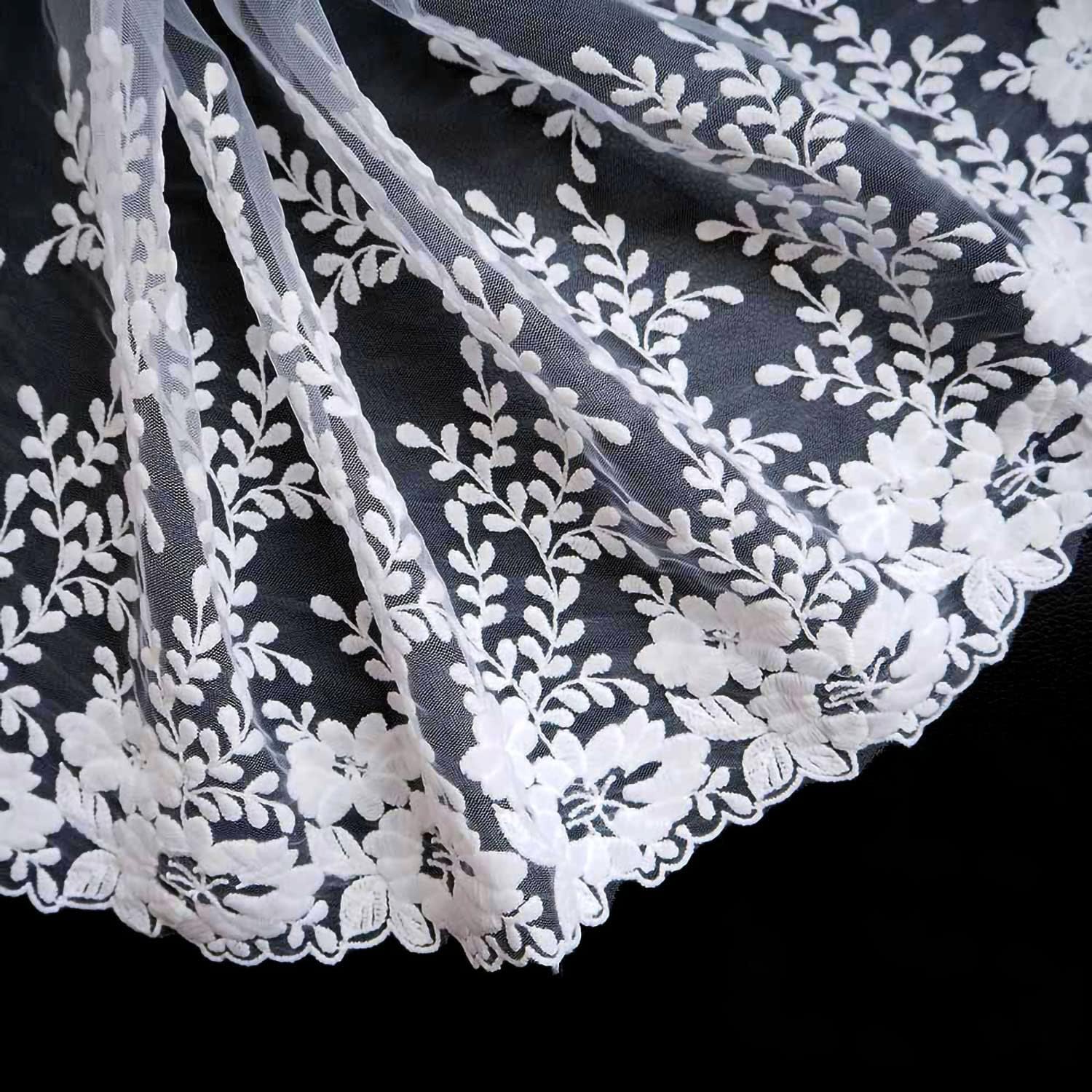 Amazon.com: 5 Yards 9.4 Inch Beige Lace Trim for Sewing French Lace ...