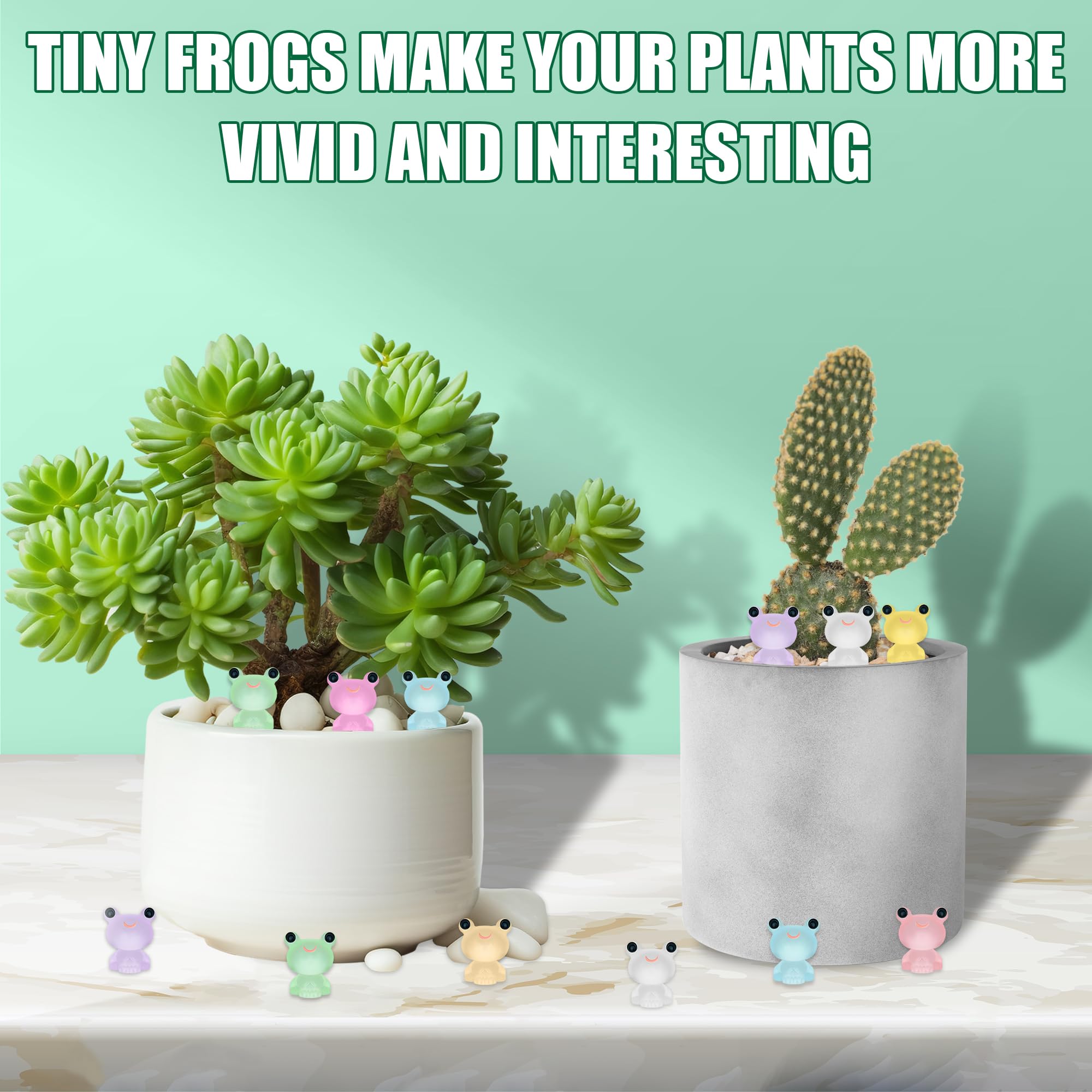Snapklik.com : Tindobewan 50 PCS Tiny Frog Glow In The Dark Mini Resin ...
