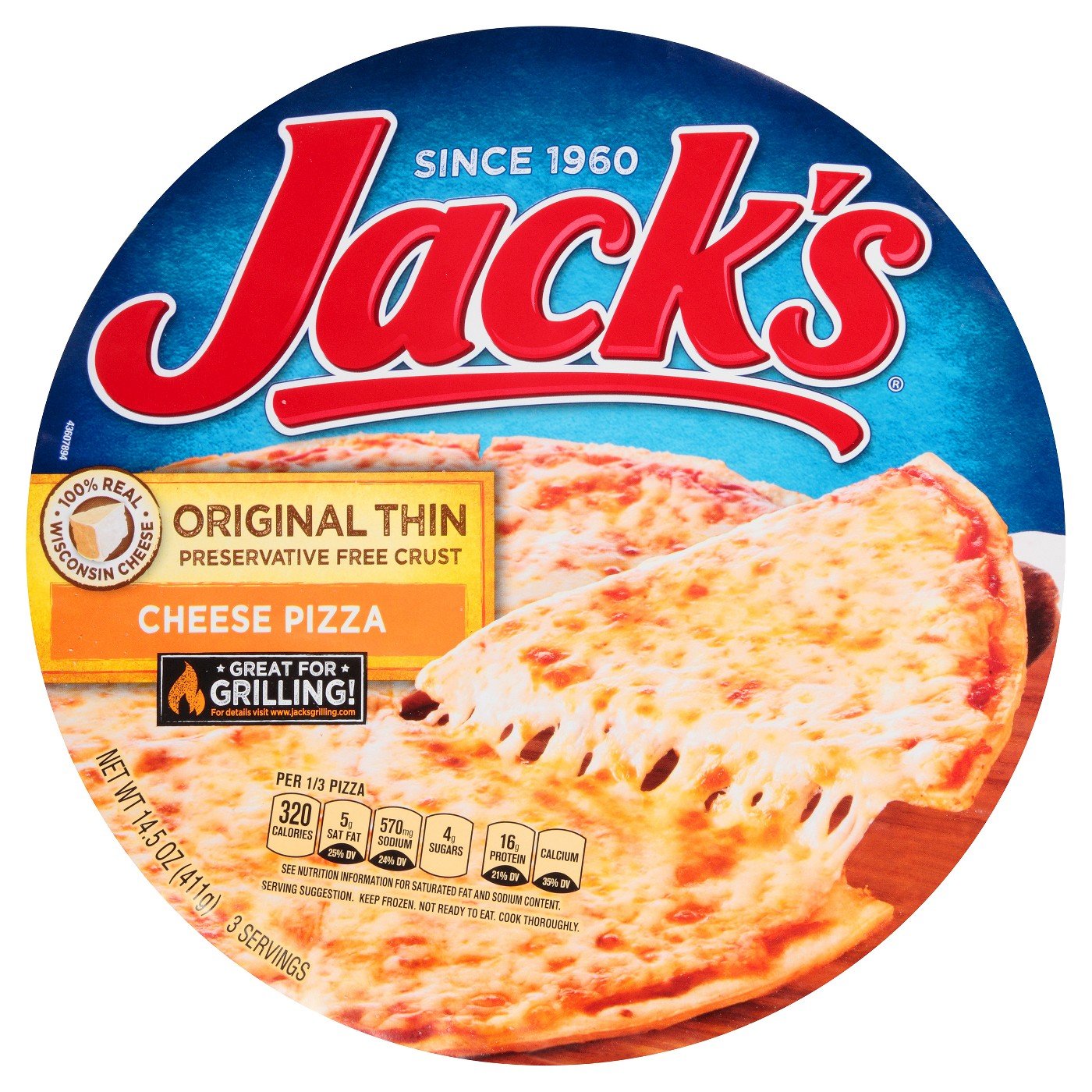 Amazon.com : Jack's, Original Crust, Cheese, 14.5 oz. (12 count ...