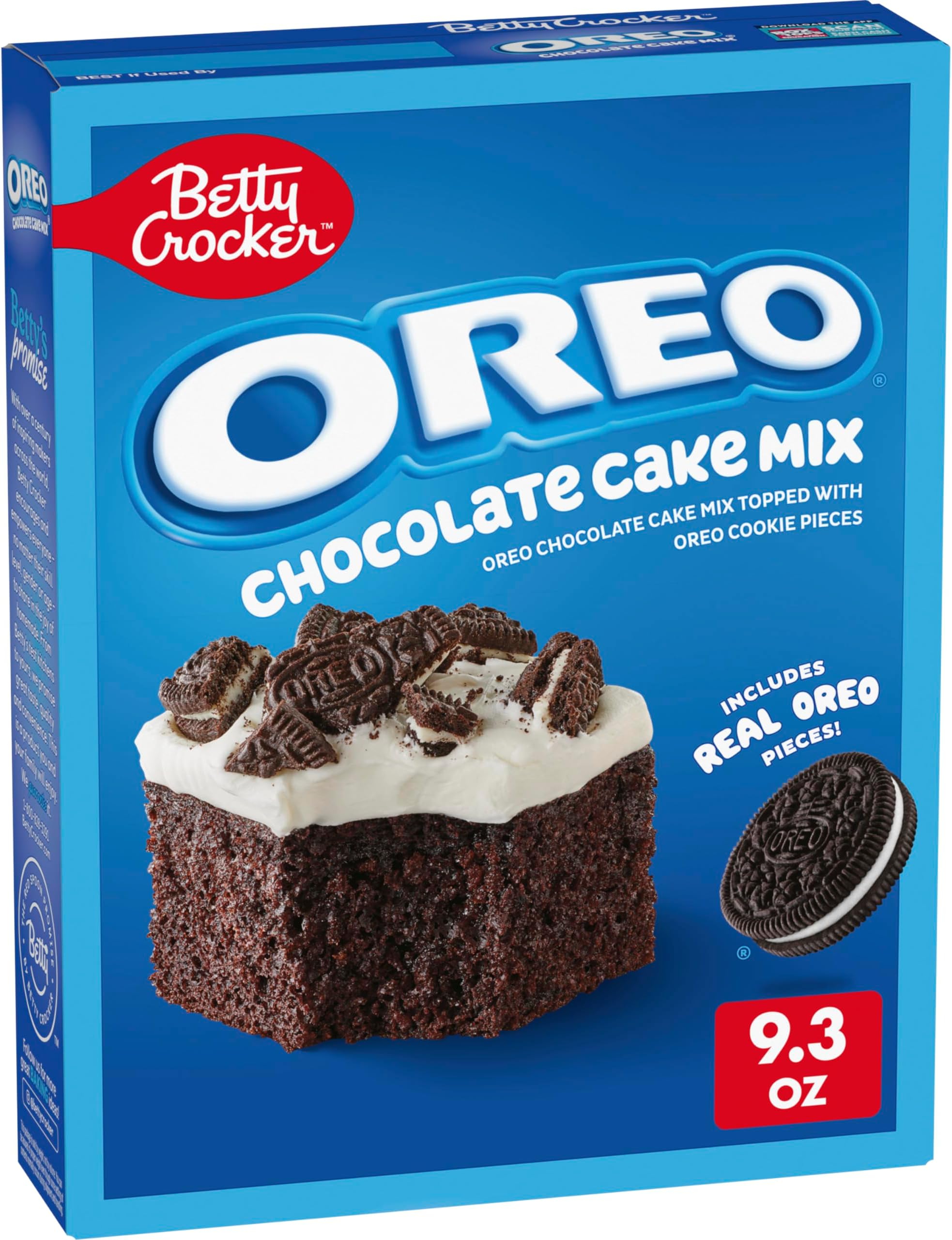 Amazon.com : Betty Crocker OREO Chocolate Cake Mix, Chocolate Cake ...