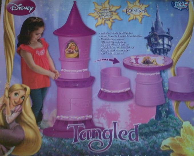 Amazon.com: Disney Tangled Transforming Castle Table and Chair Set ...