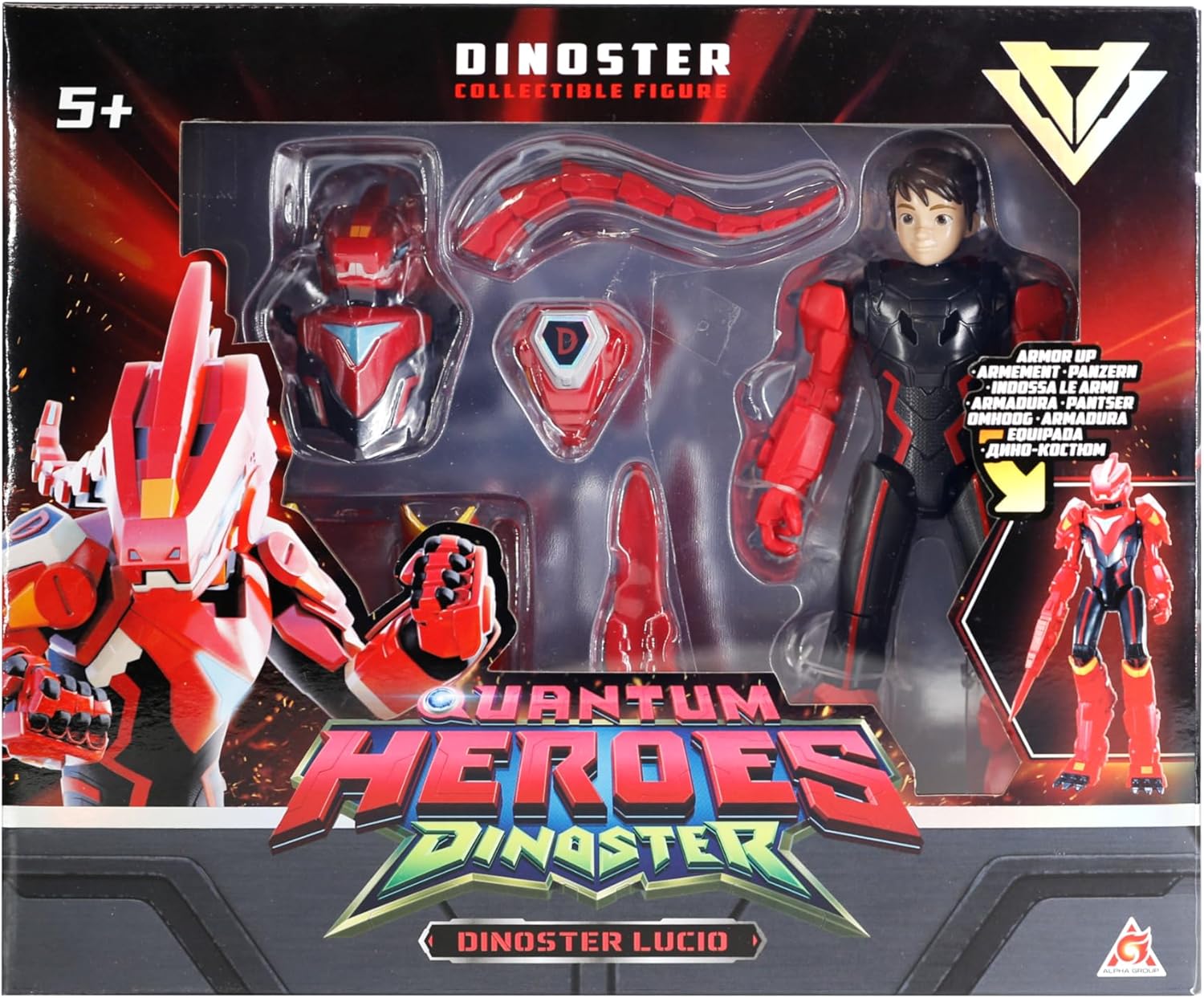 Quantum Heroes Dinoster Lucio 7.8" Tank Figure : Amazon.co.uk: Toys & Games