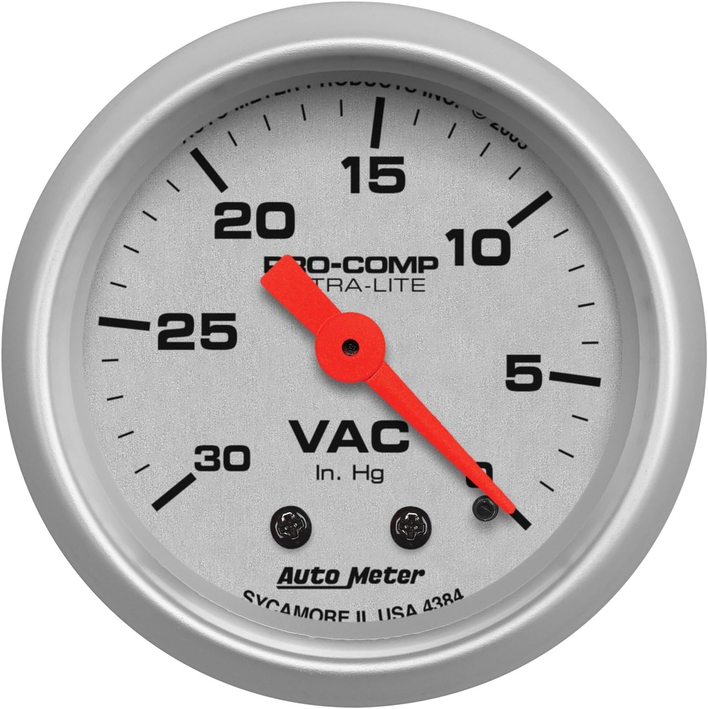 Amazon.com: Auto Meter 4384 Ultra-Lite Mechanical Vacuum Gauge Regular ...