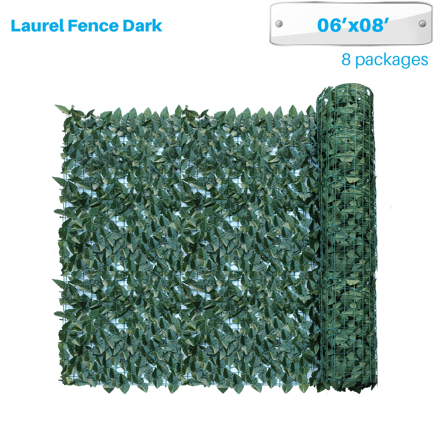 Snapklik.com : Patio Paradise 6 X 8 Faux Laurel Leaves Privacy Fence ...
