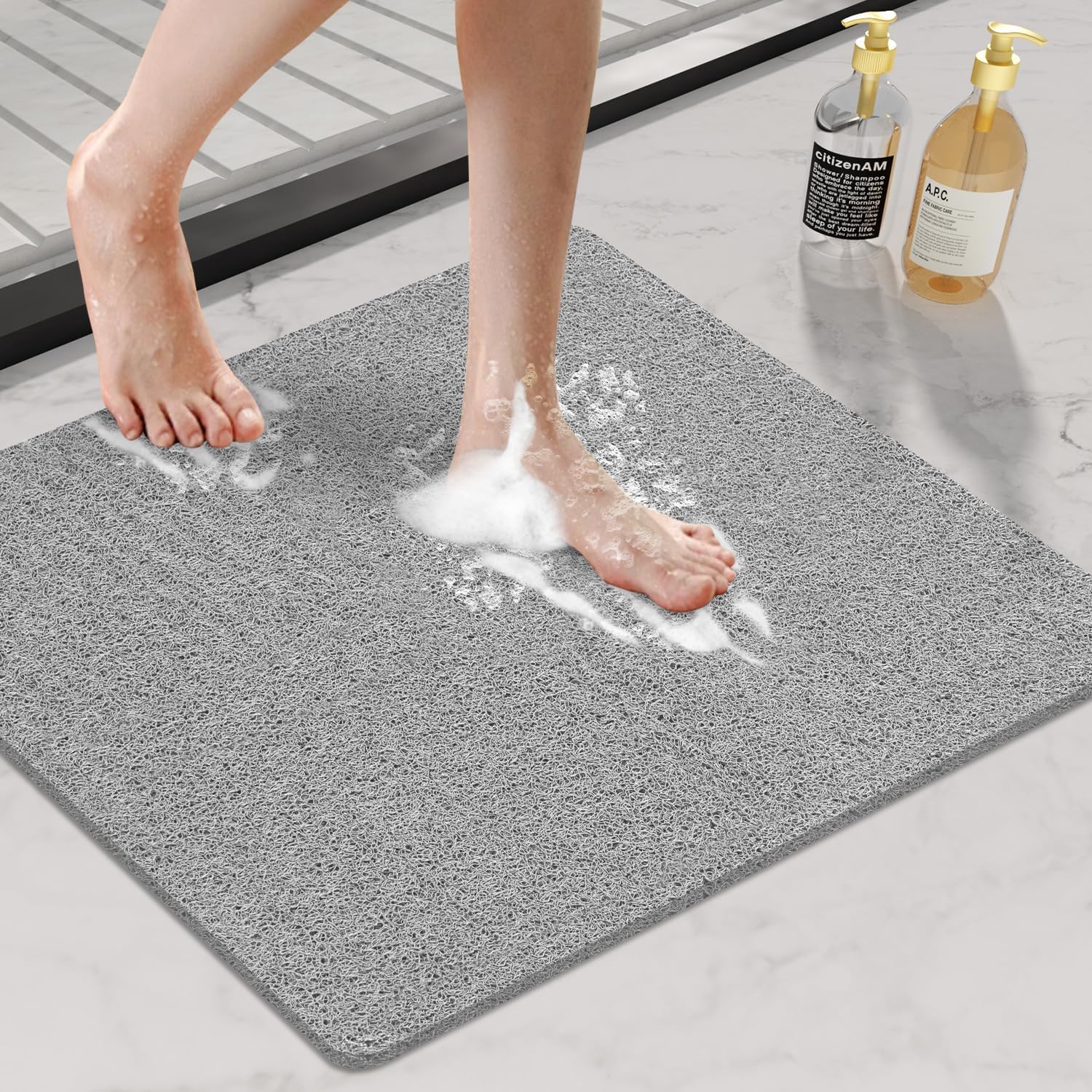 Amazon.com: Shower Mat Non Slip PVC Bath Mat for Inside Shower,Bathroom ...