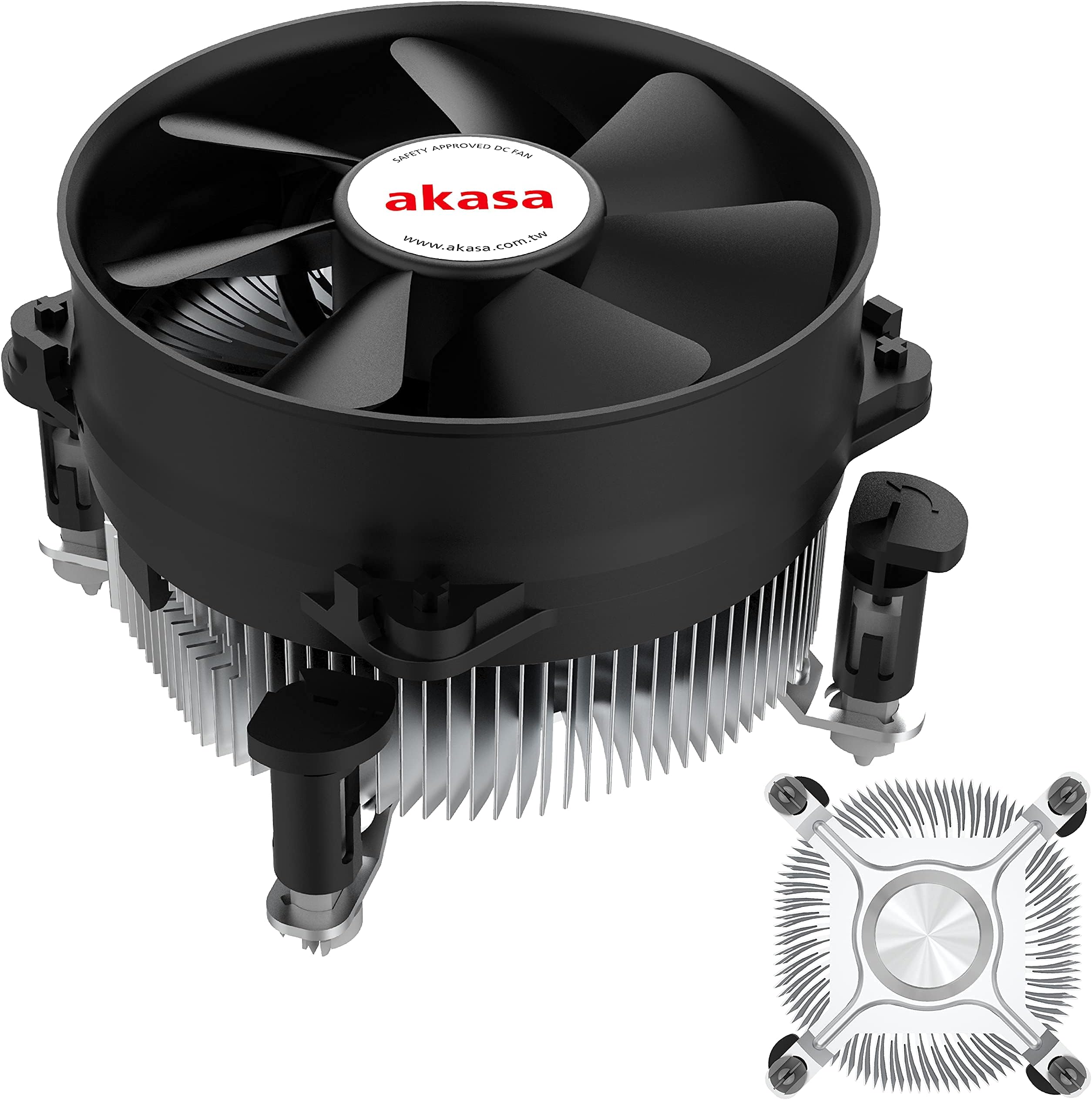 AMD Wraith Stealth Socket AM4 Refroidisseur de processeur à 4 broches avec dissipateur thermique ...