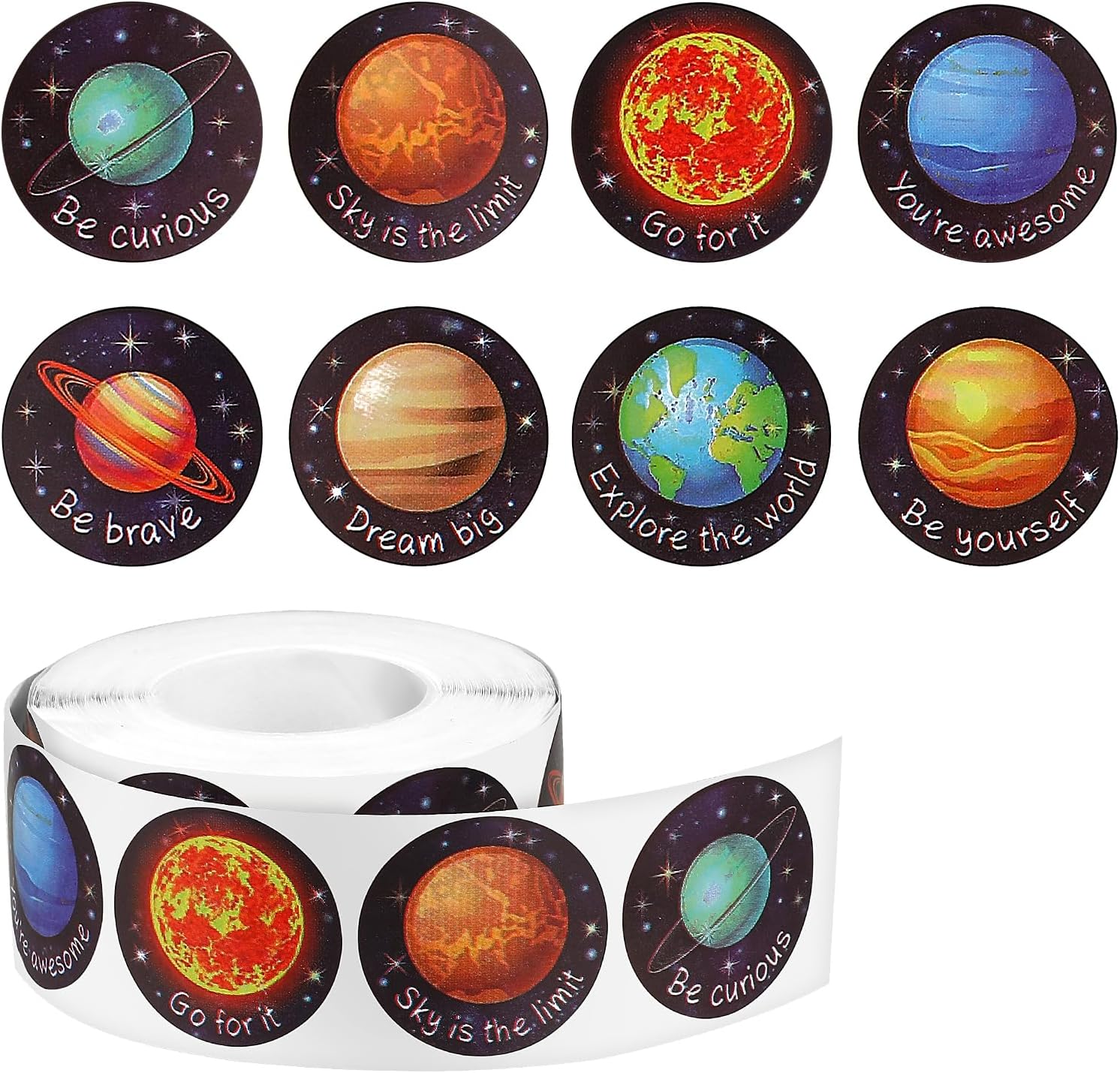Amazon.com: Gjinxi 500Pcs Solar System Stickers for Kids, 9 Space ...