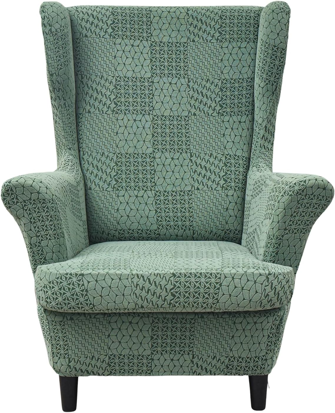 Amazon.com: Eco-Ancheng Wingback Chair Slipcover 2 Piece Slipcovers for ...