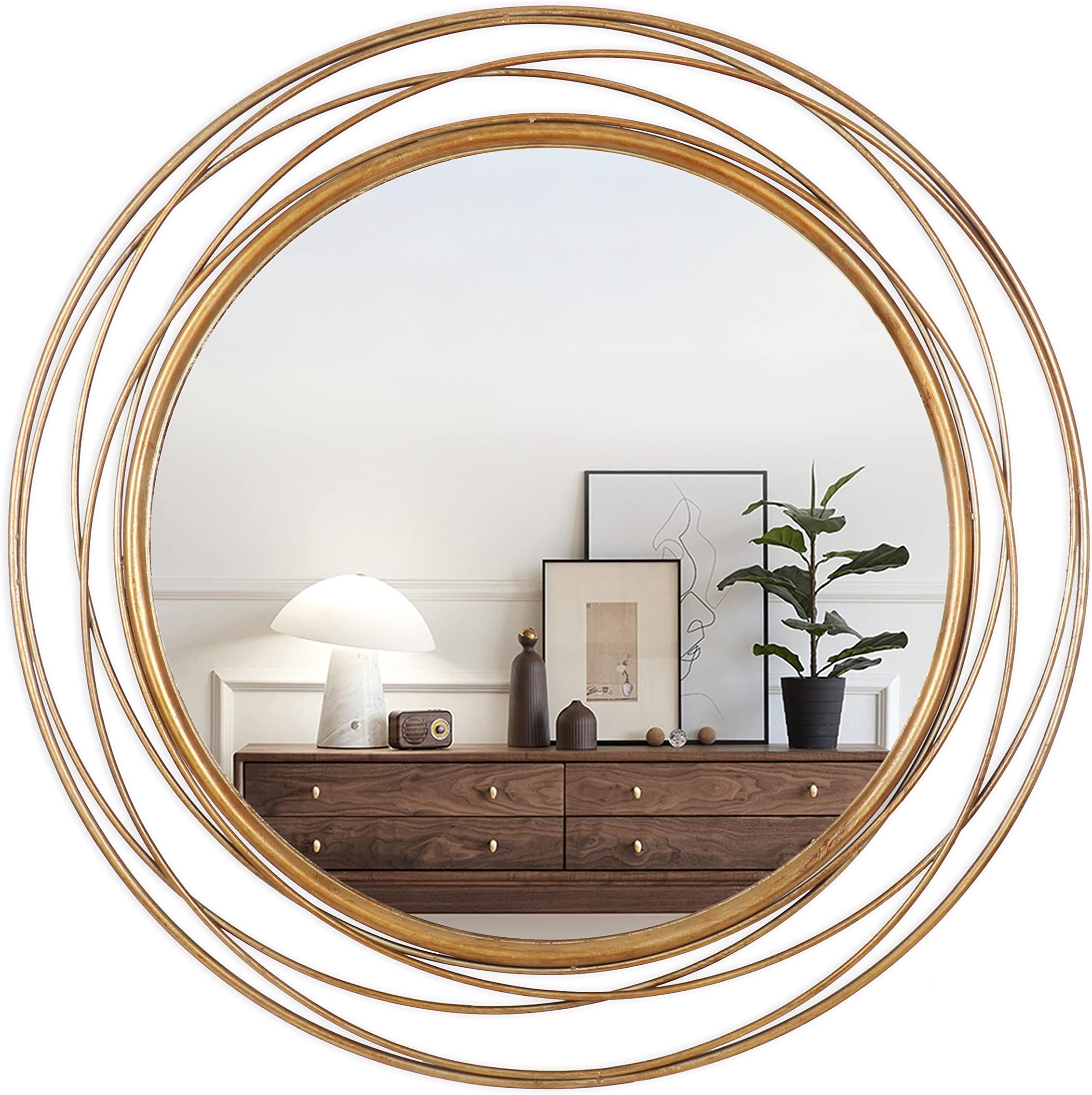 Amazon.com: Uttermost Nayla 36 Inch Tiled Round Mirror : Home & Kitchen