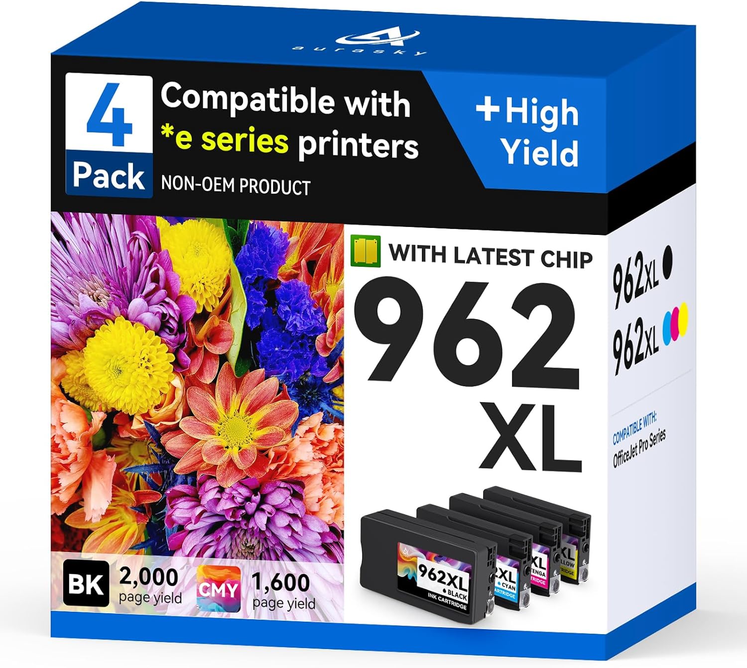 Amazon.com: 962XL Remanufactured Ink Cartridges Compatible for HP 962 ...