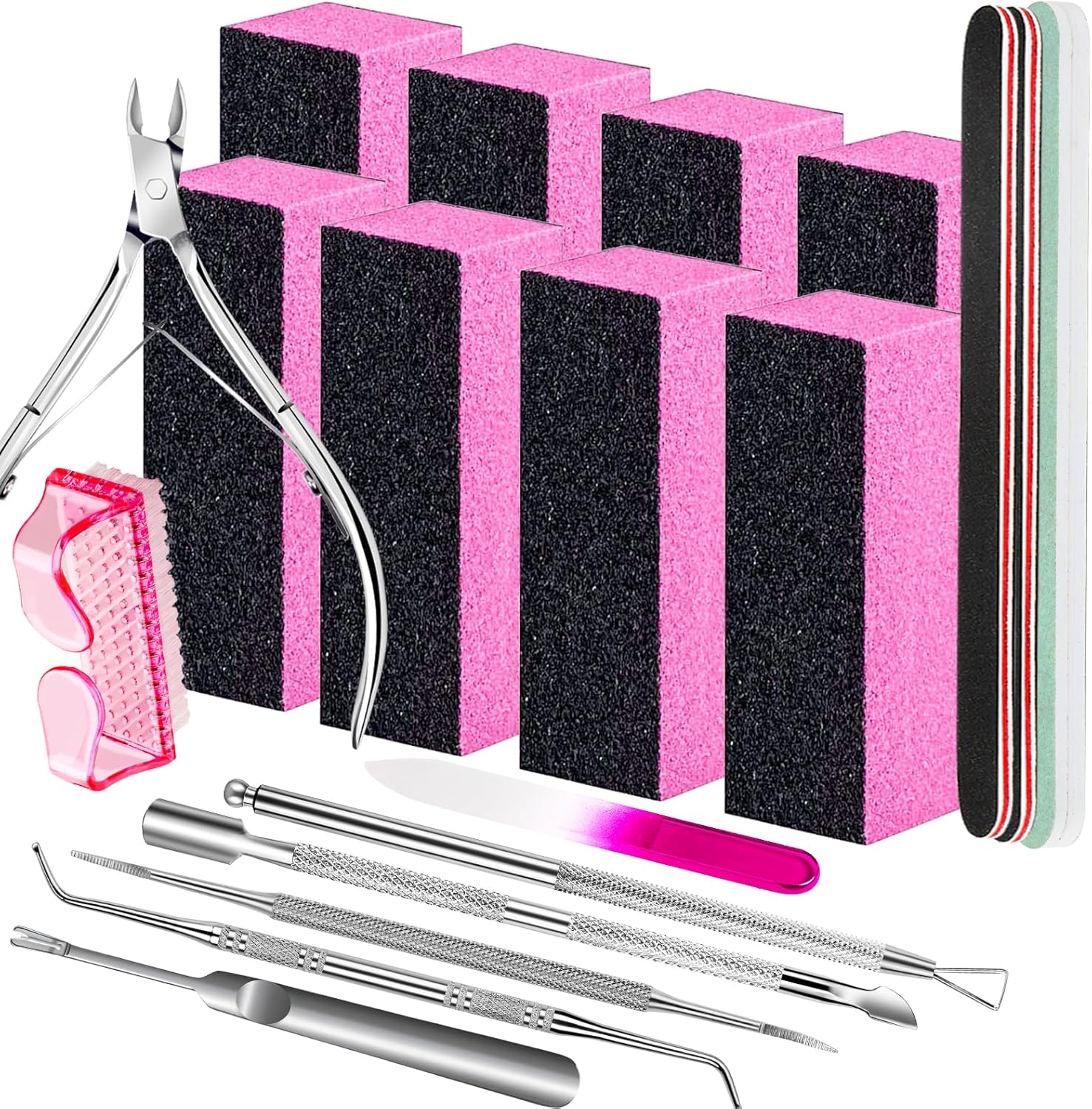 Amazon.com : FANDAMEI Nail Buffers and Files, Nail Care Kit, Nail ...