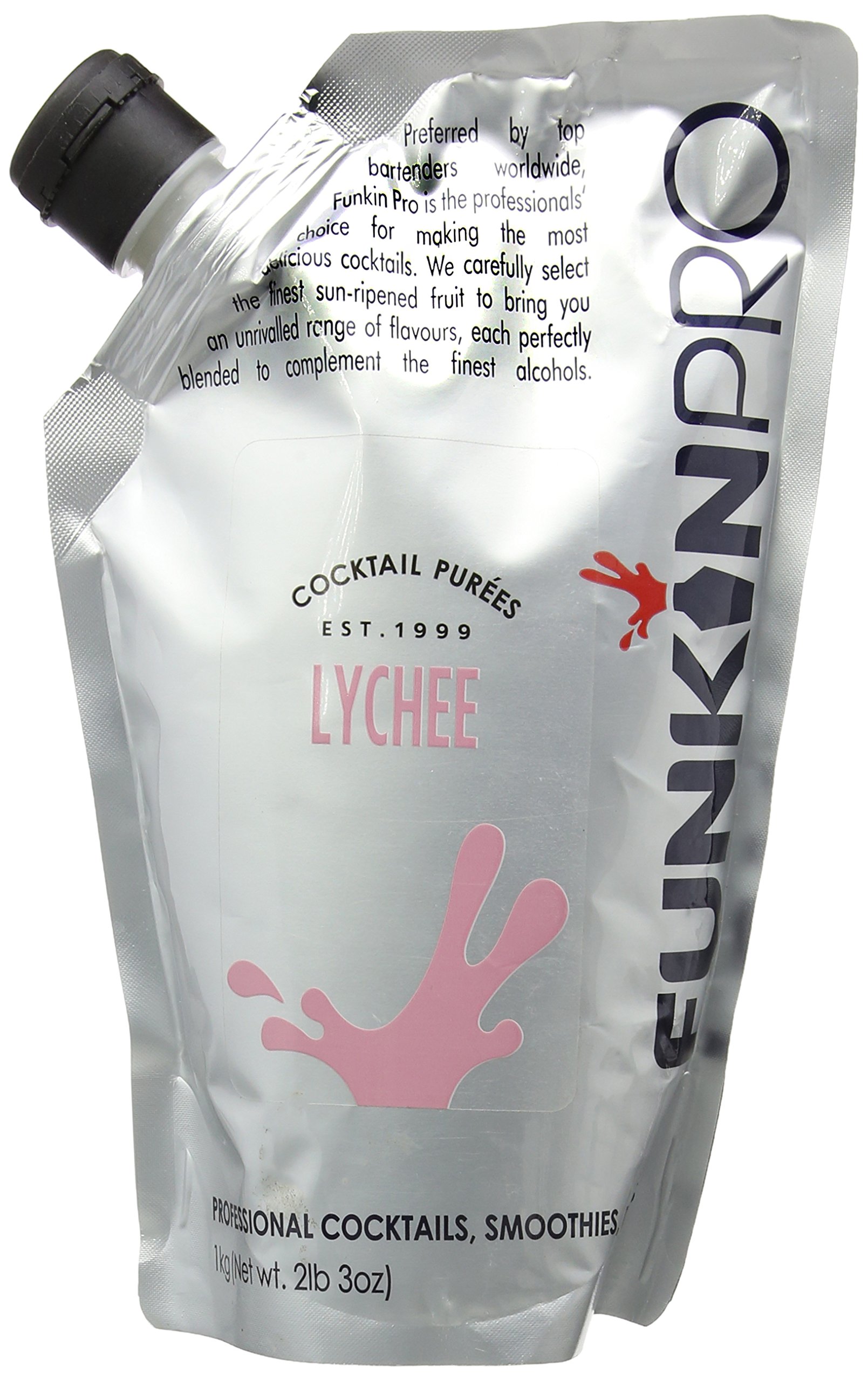Funkin Lychee Puree 1kg - Aromatic Cocktail Mixer, Puree : Amazon.co.uk ...