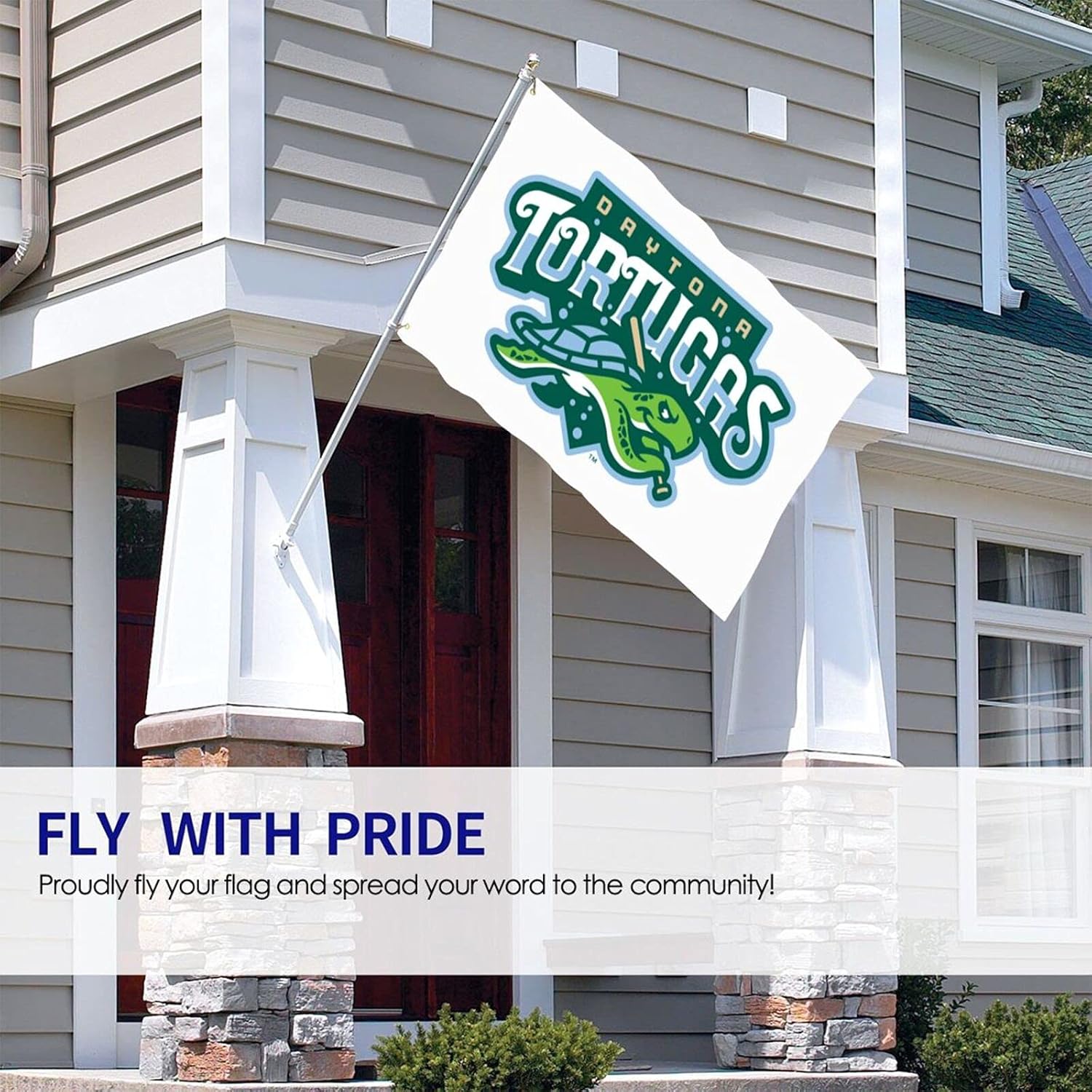 Daytona Tortugas Logo Flag 3×5 FT Holiday Banner Garden Yard House ...