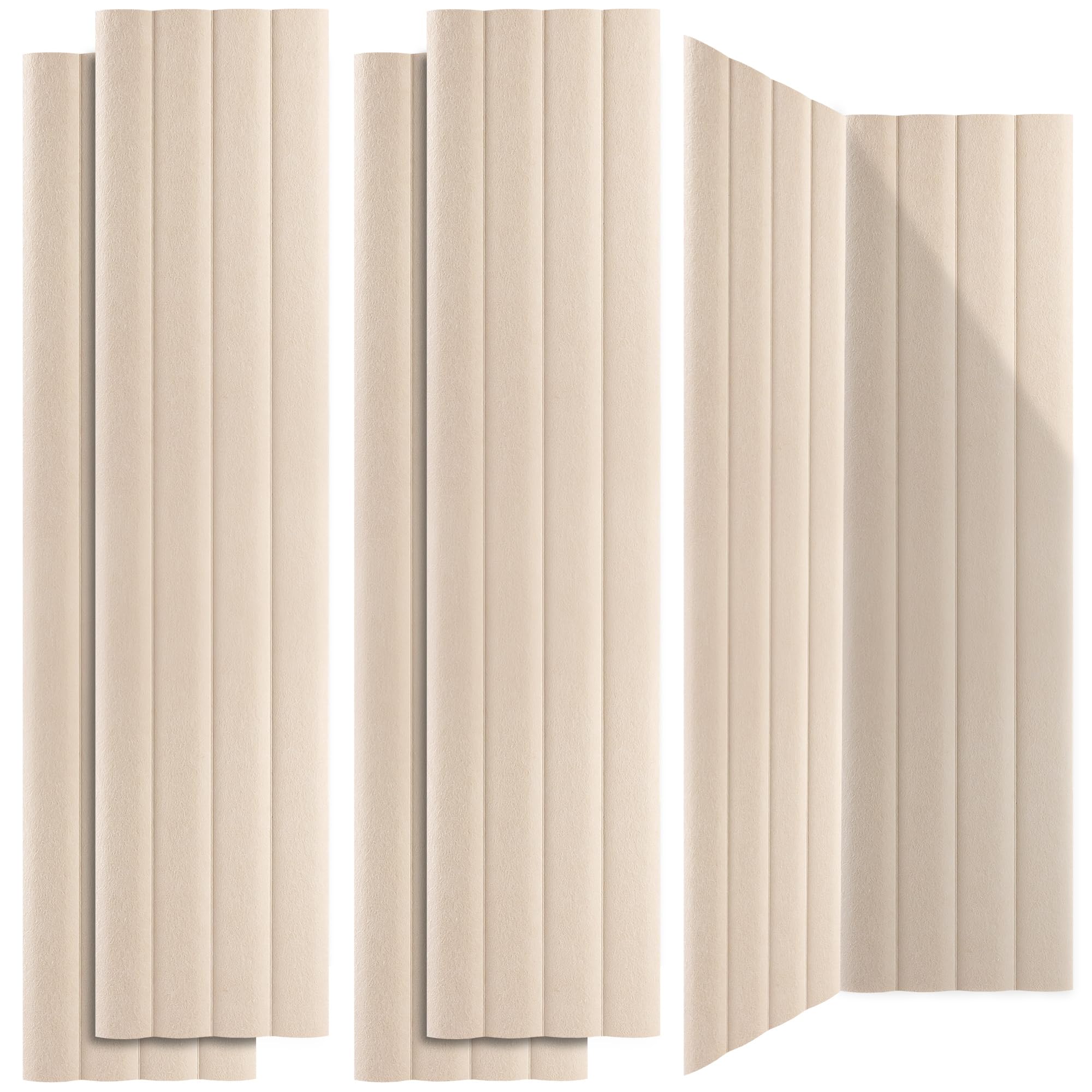Snapklik.com : BUBOS 6 Pack Large Acoustic Panels,4724x11inch 3D Wave ...