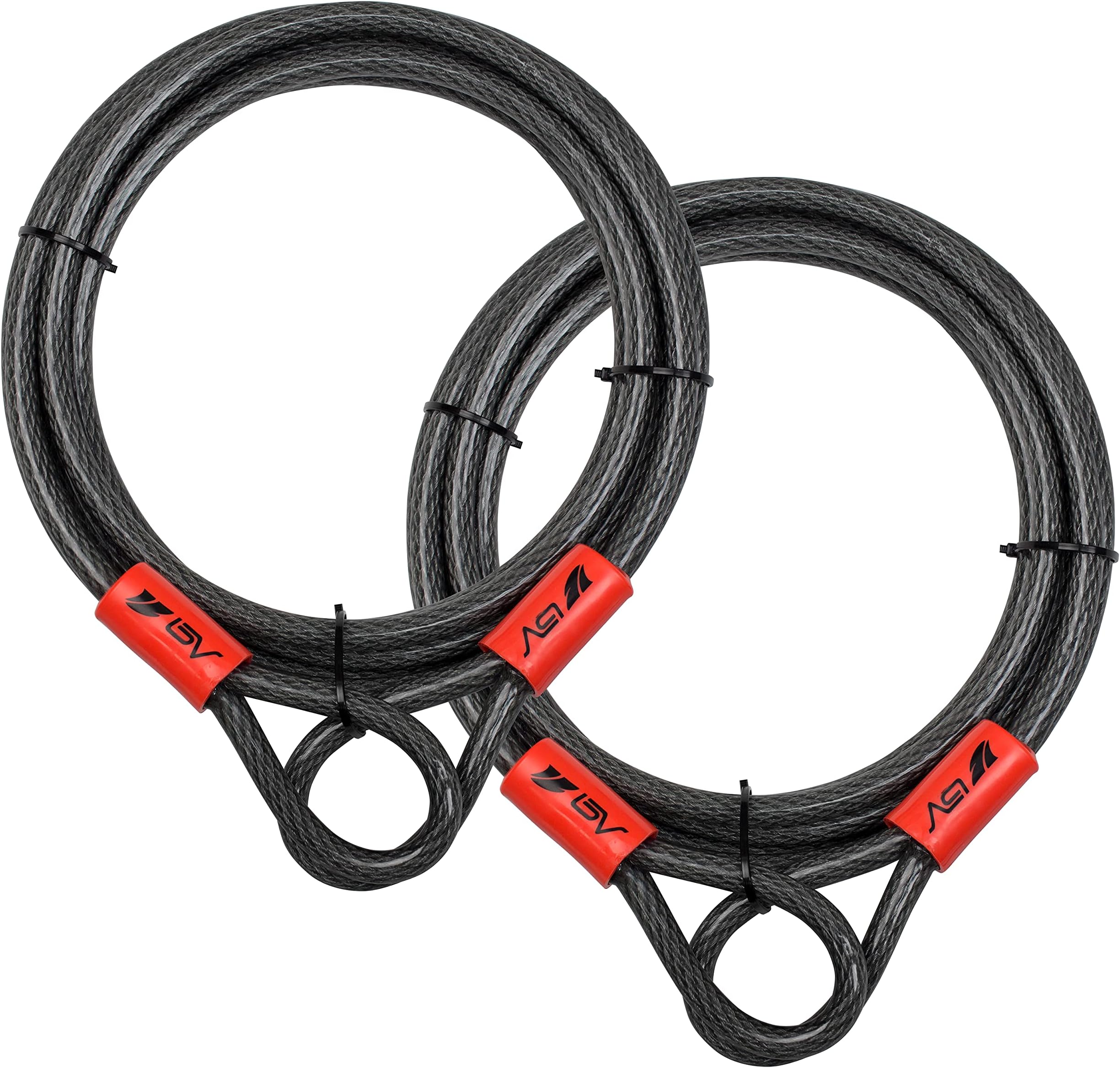 12 Pack Security Cable Luggage Lock Cable with Loops 4ft 3mm Braided ...