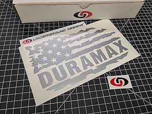 Amazon.com: American Flag Duramax Decals 6.6L Diesel Truck Window ...