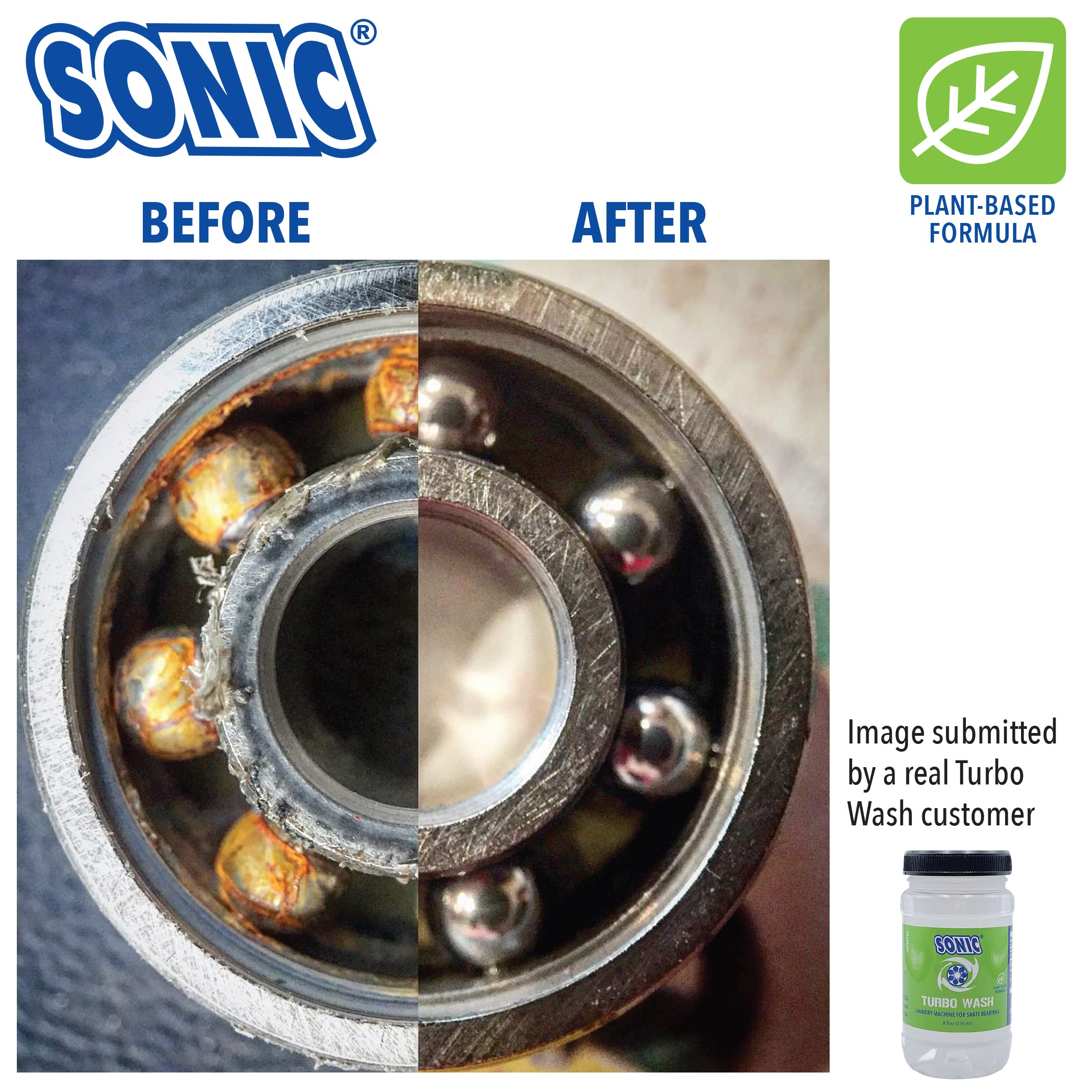 Snapklik.com : SONIC Turbo Wash Bio, Complete Skate Bearing Cleaning ...